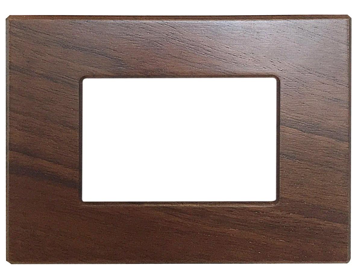 Placca CAL Axolute 3 moduli noce | Leroy Merlin