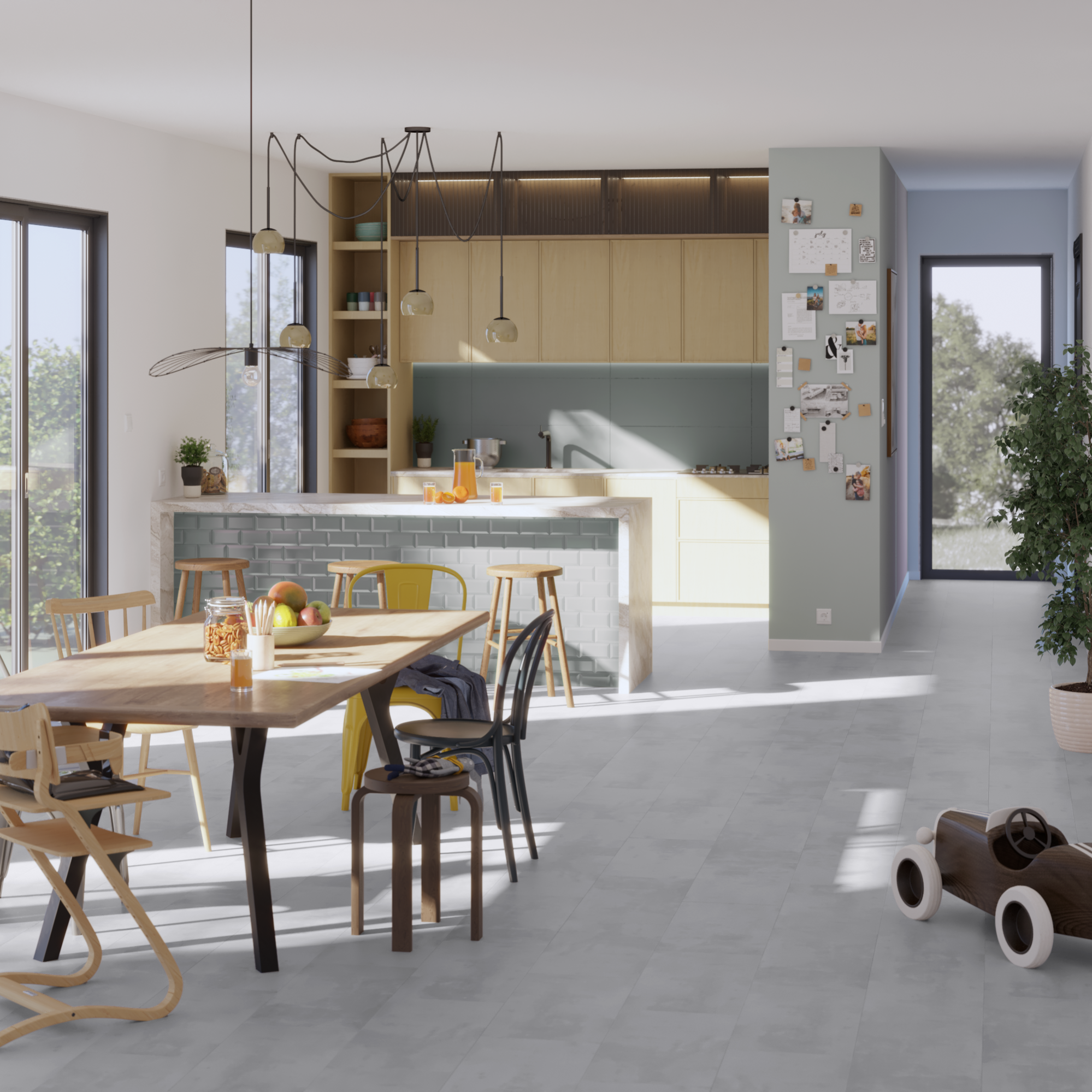 Pavimento SPC in pvc flottante clic Seren grey L Sp 4 mm ARTENS | Leroy ...