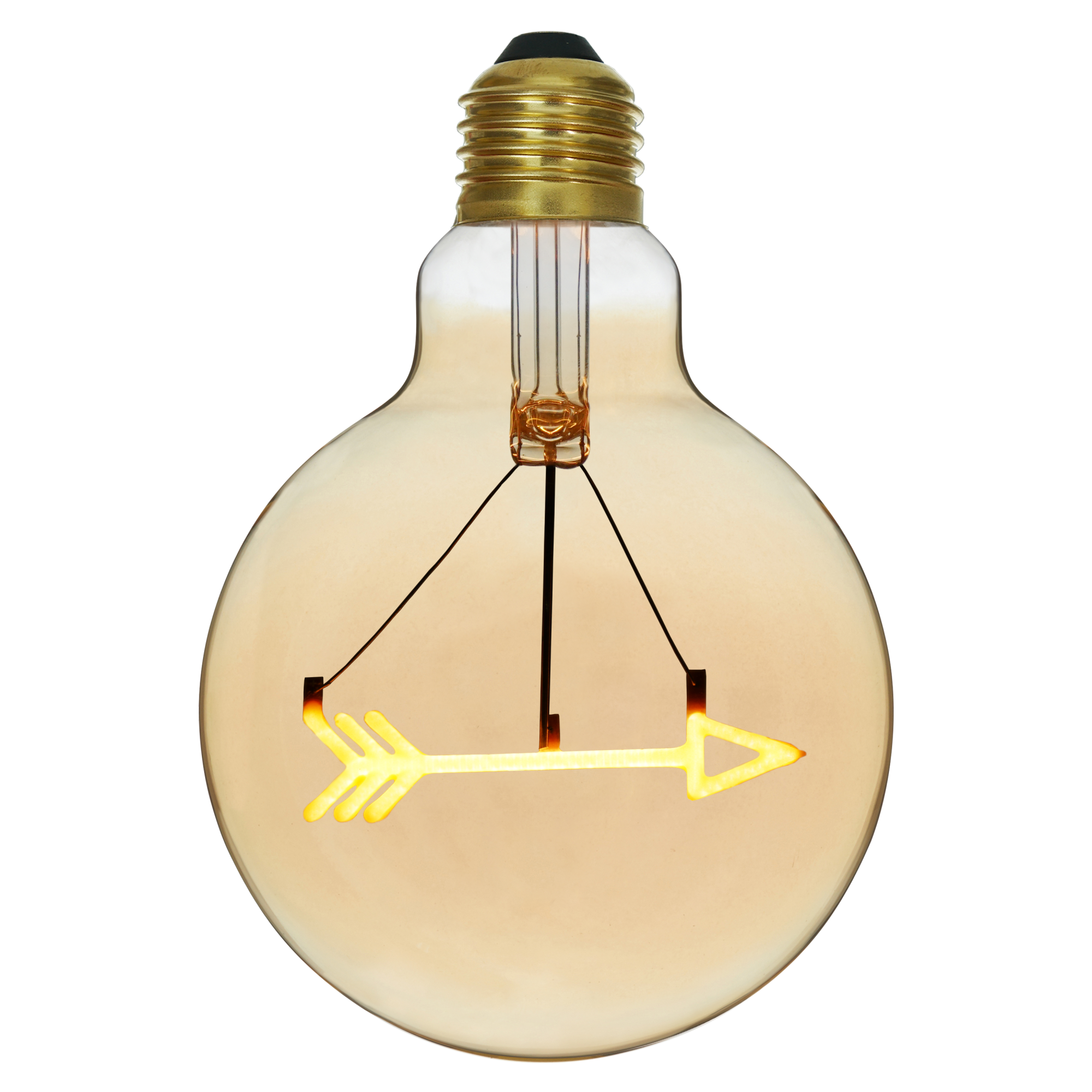Lampadina LED, E27, globo, ambrato, luce calda, 5W=200LM (equiv 21 W ...