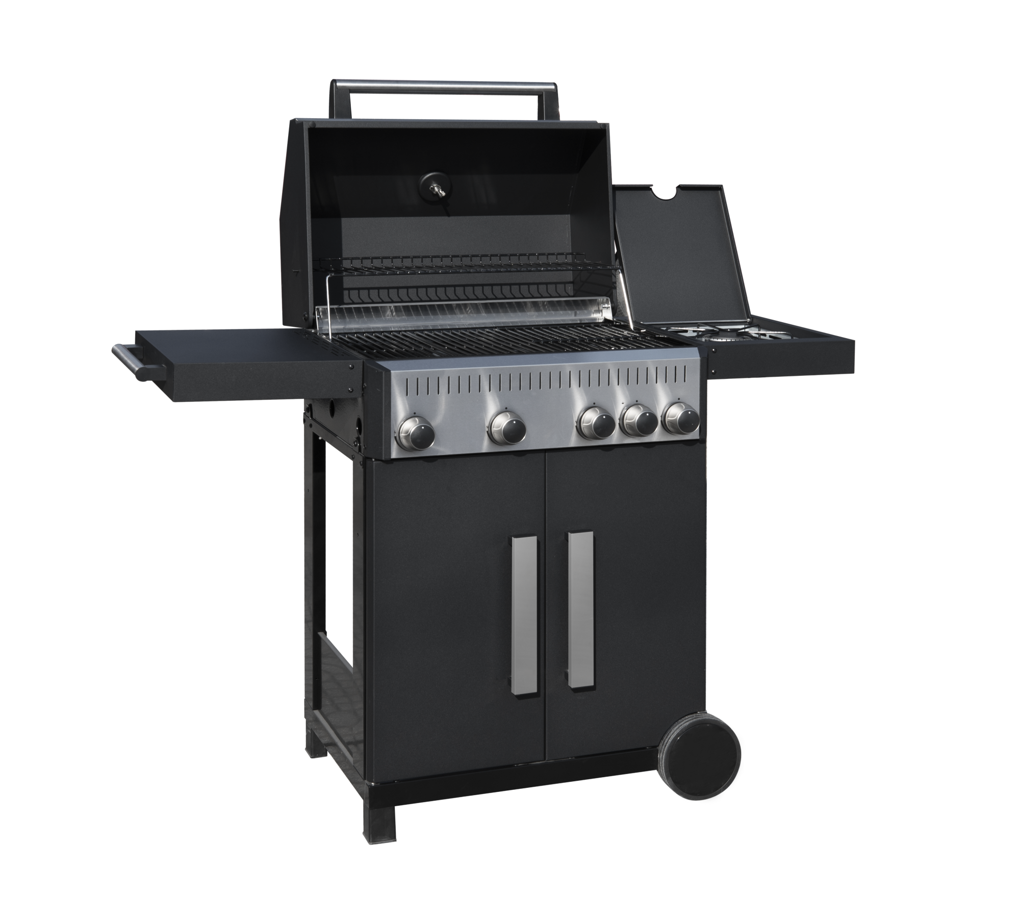 Barbecue a gas B500, 4 bruciatori con fornello laterale extra | Leroy ...