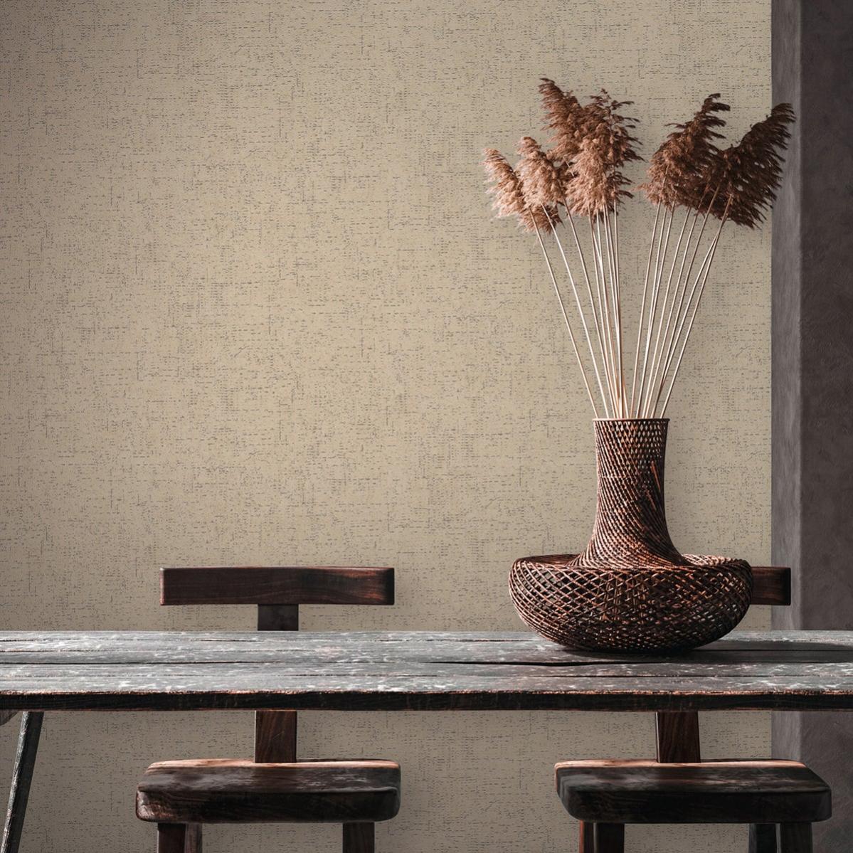 Carta da parati Metro Stor2 Cork tortora, 53 cm x 10.05 m | Leroy Merlin