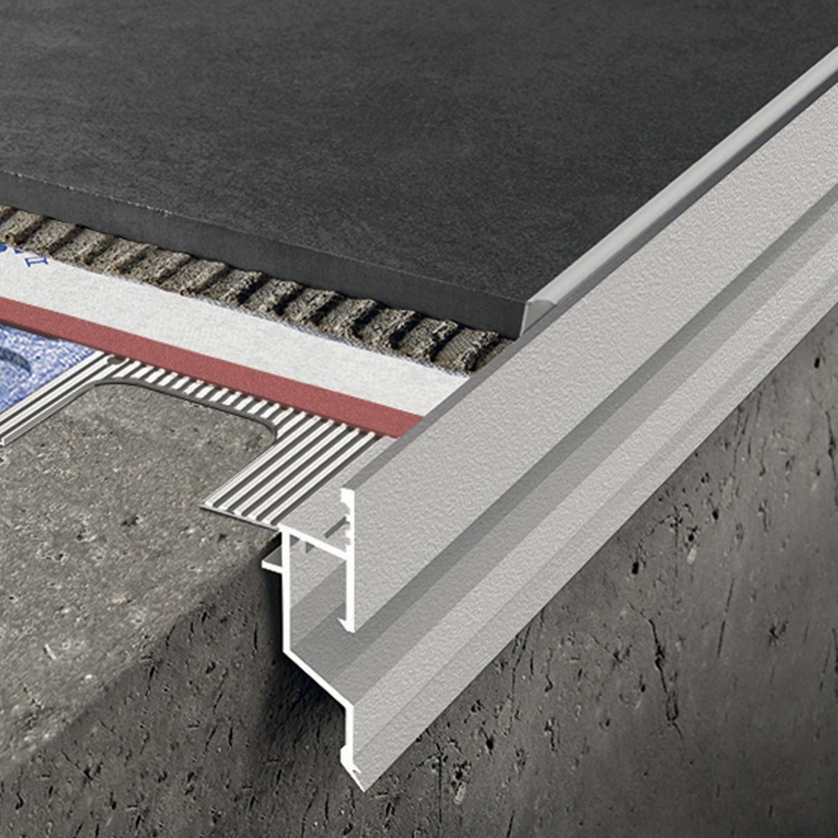 Profilo angolare esterno in alluminio Proterrace Fdp Sp 63 mm L 270 cm ...