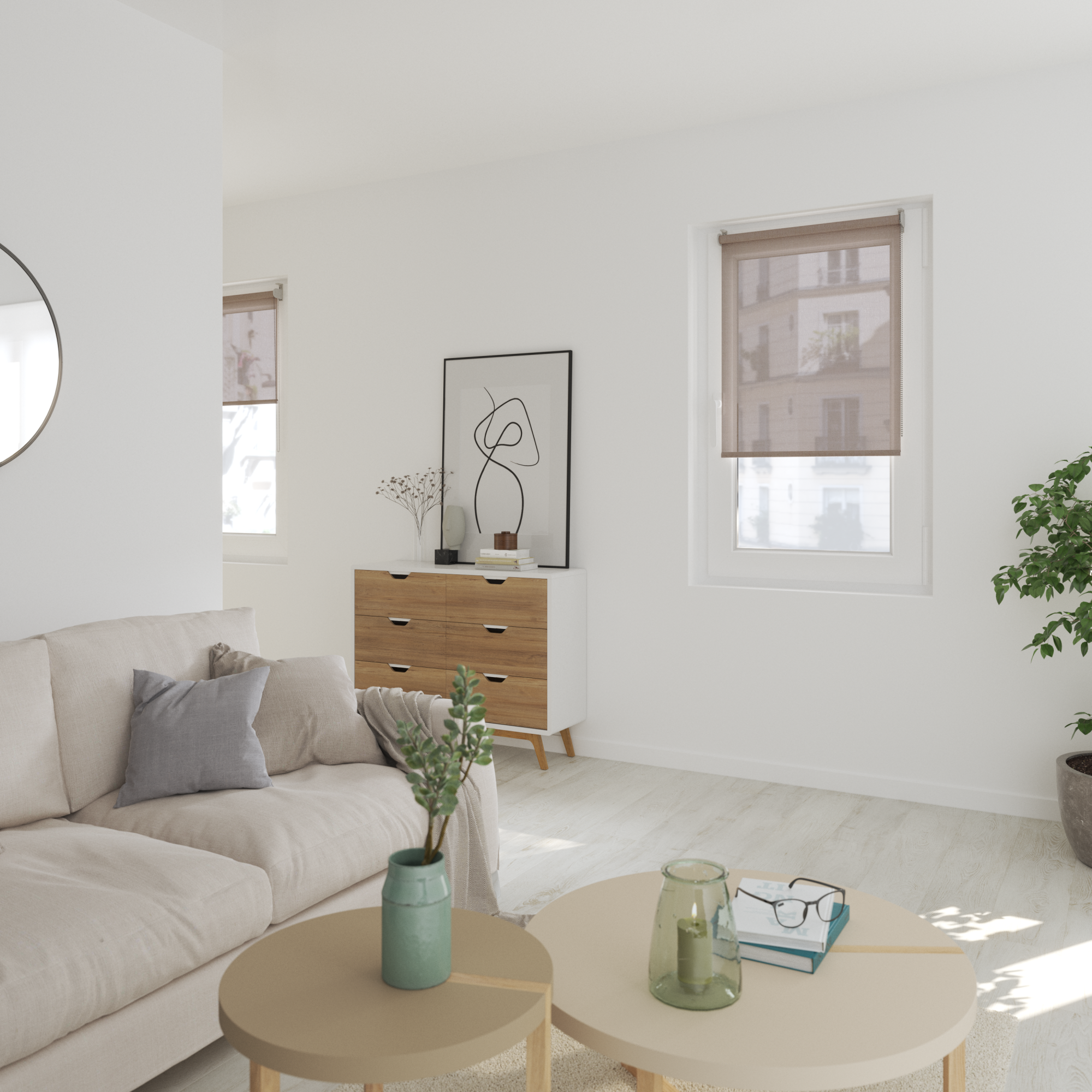 Tenda a rullo INSPIRE Screen Brasilia verde 60x190 cm | Leroy Merlin