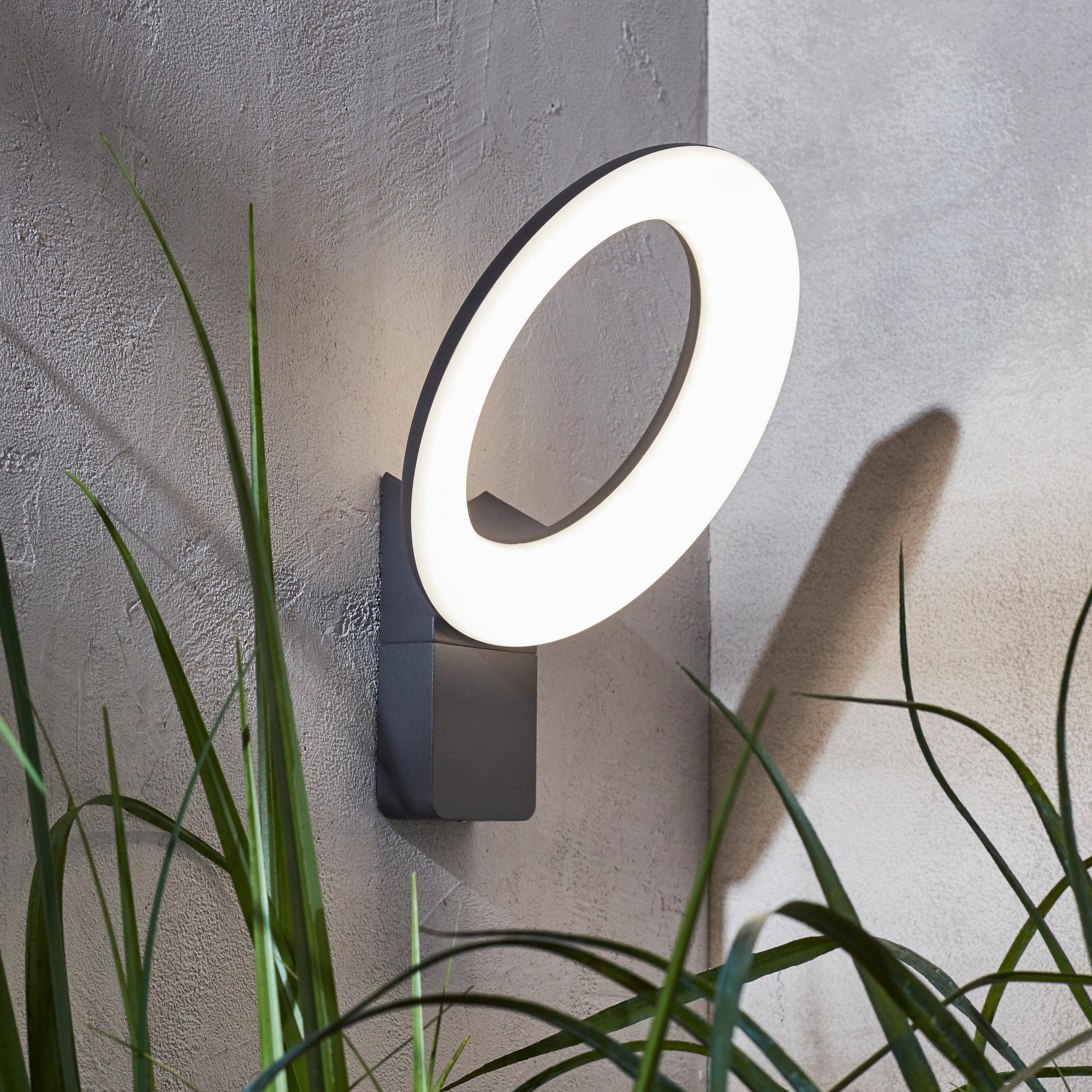 Quito LED antracite, in alluminio, D. 40.61 cm 28.7 x 24 cm INSPIRE ...