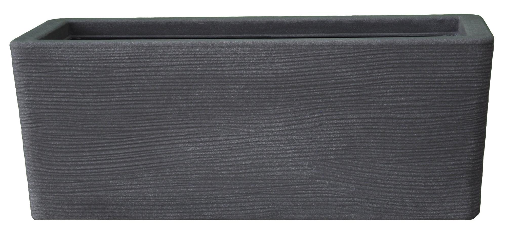 Fioriera Shabby in polietilene colore Ghisa H 30 cm, L 79 x P 35 cm ...