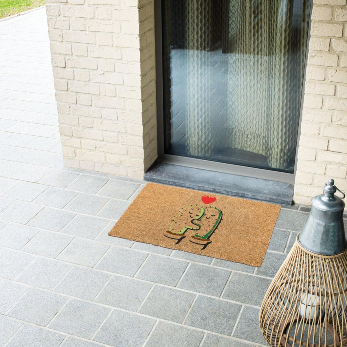 Zerbino Jolly eco Cactus in cocco beige 40x80 cm | Leroy Merlin