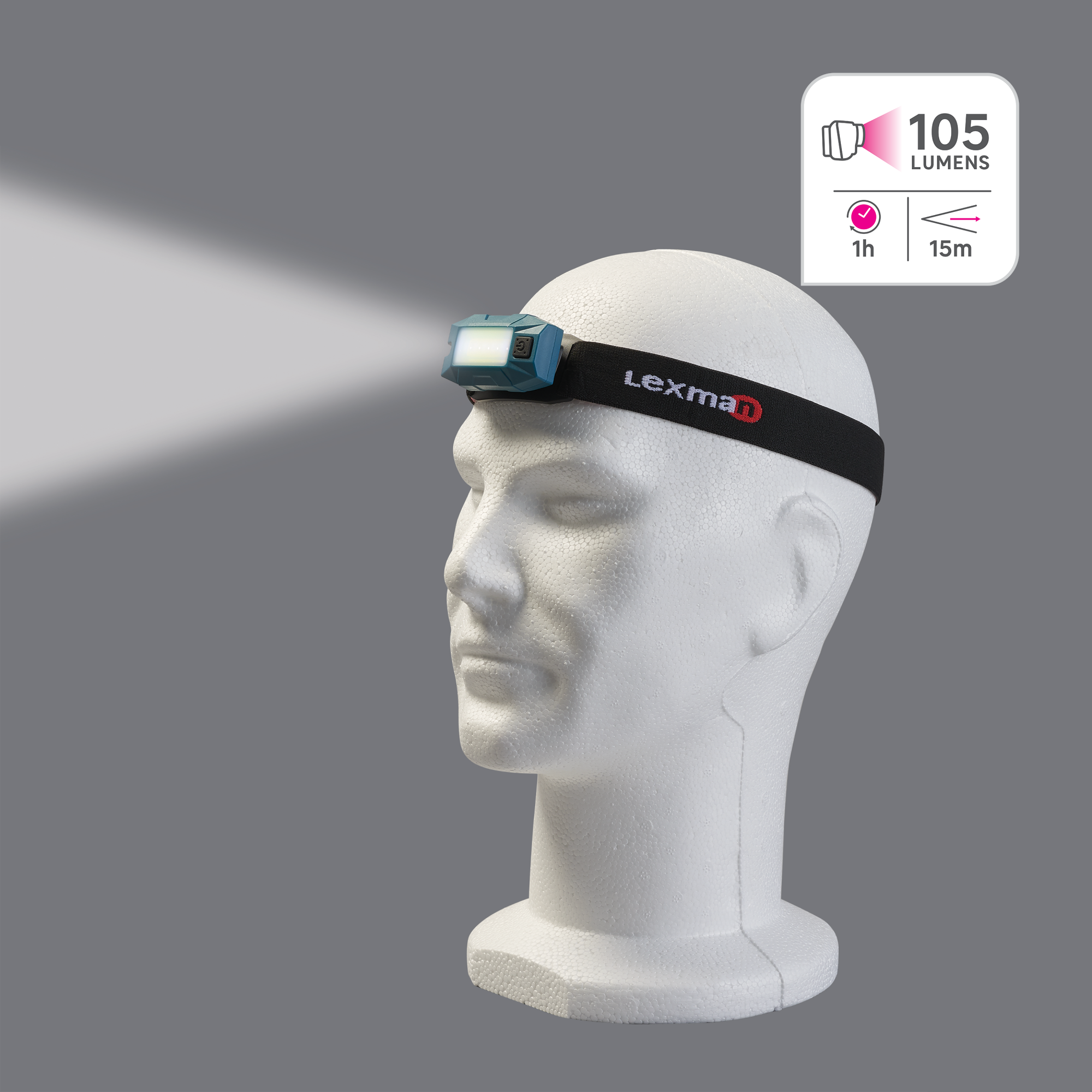Torcia frontale LEXMAN led 105 LM | Leroy Merlin