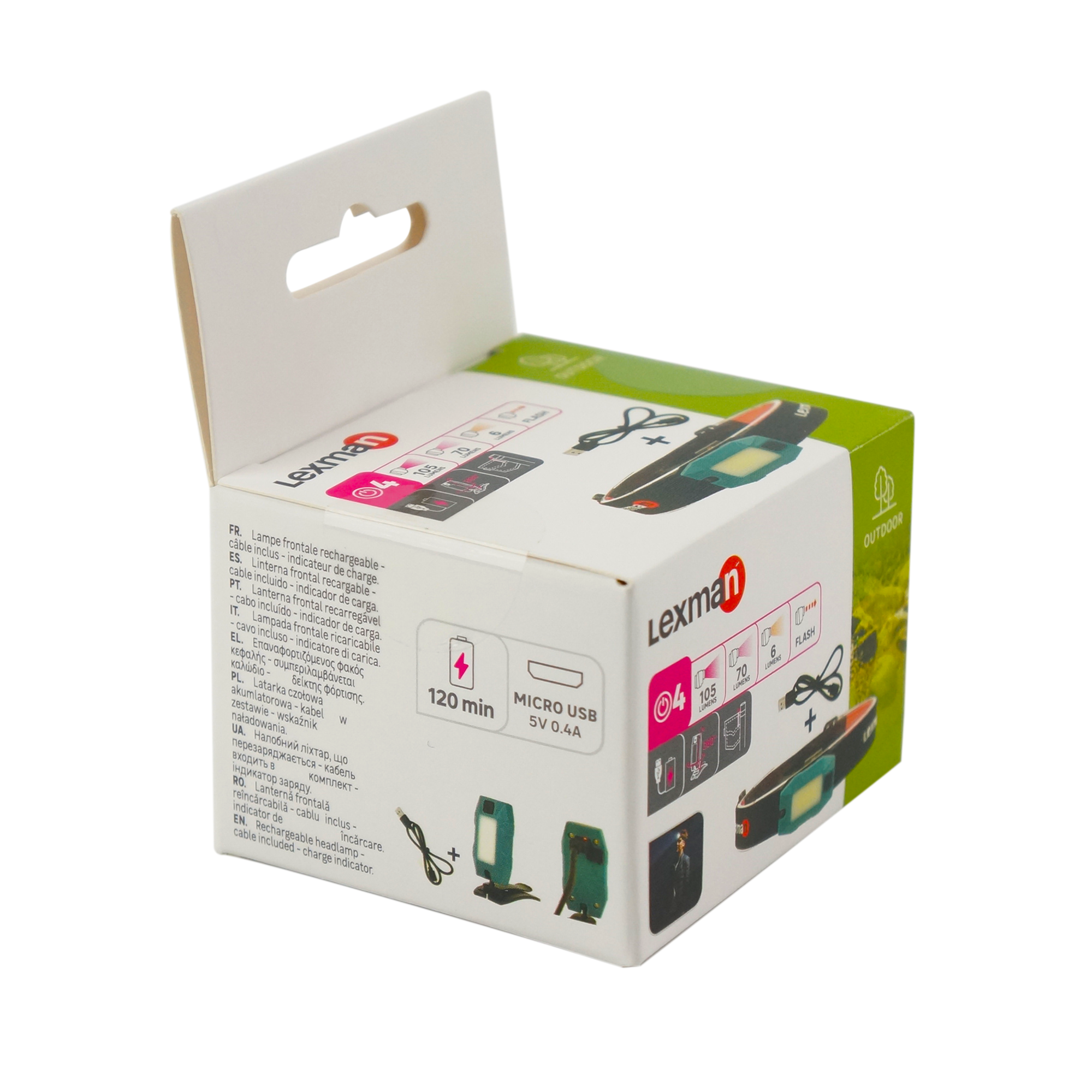 Torcia frontale LEXMAN led 105 LM | Leroy Merlin