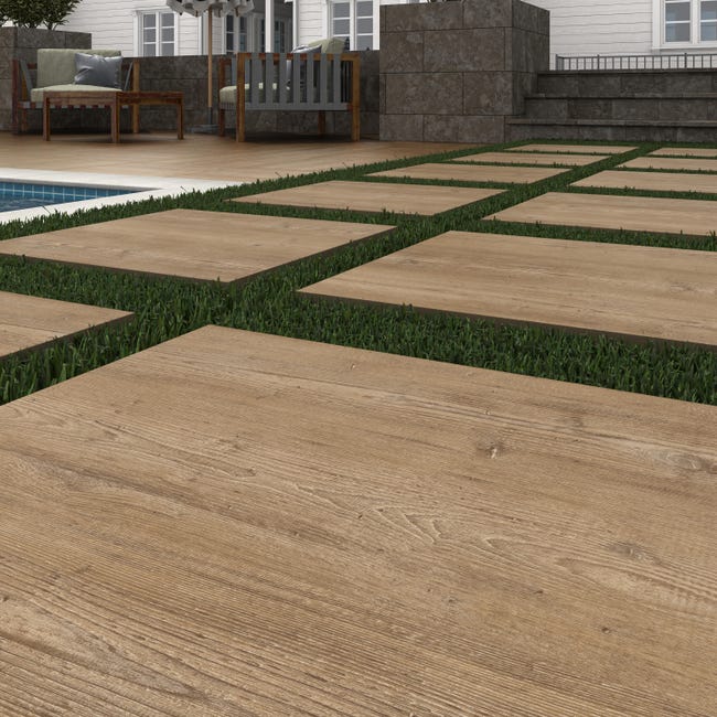 Gres porcellanato per esterno 60X60 effetto legno sp. 20 mm BARN ... Gres porcellanato per esterno 60X60 effetto legno sp. 20 mm BARN ...