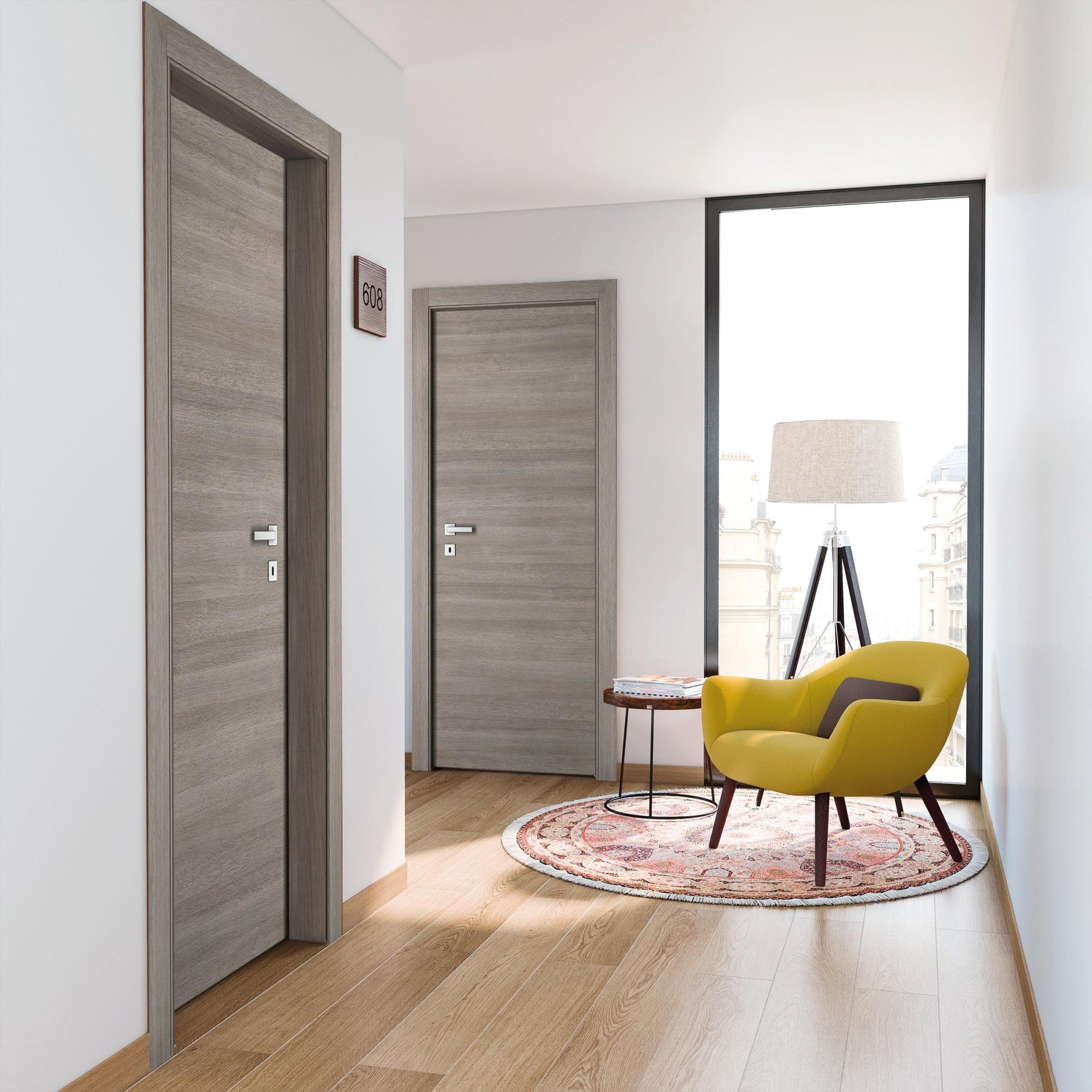 Porta battente Stylish grigio L 60 x H 210 cm sinistra | Leroy Merlin