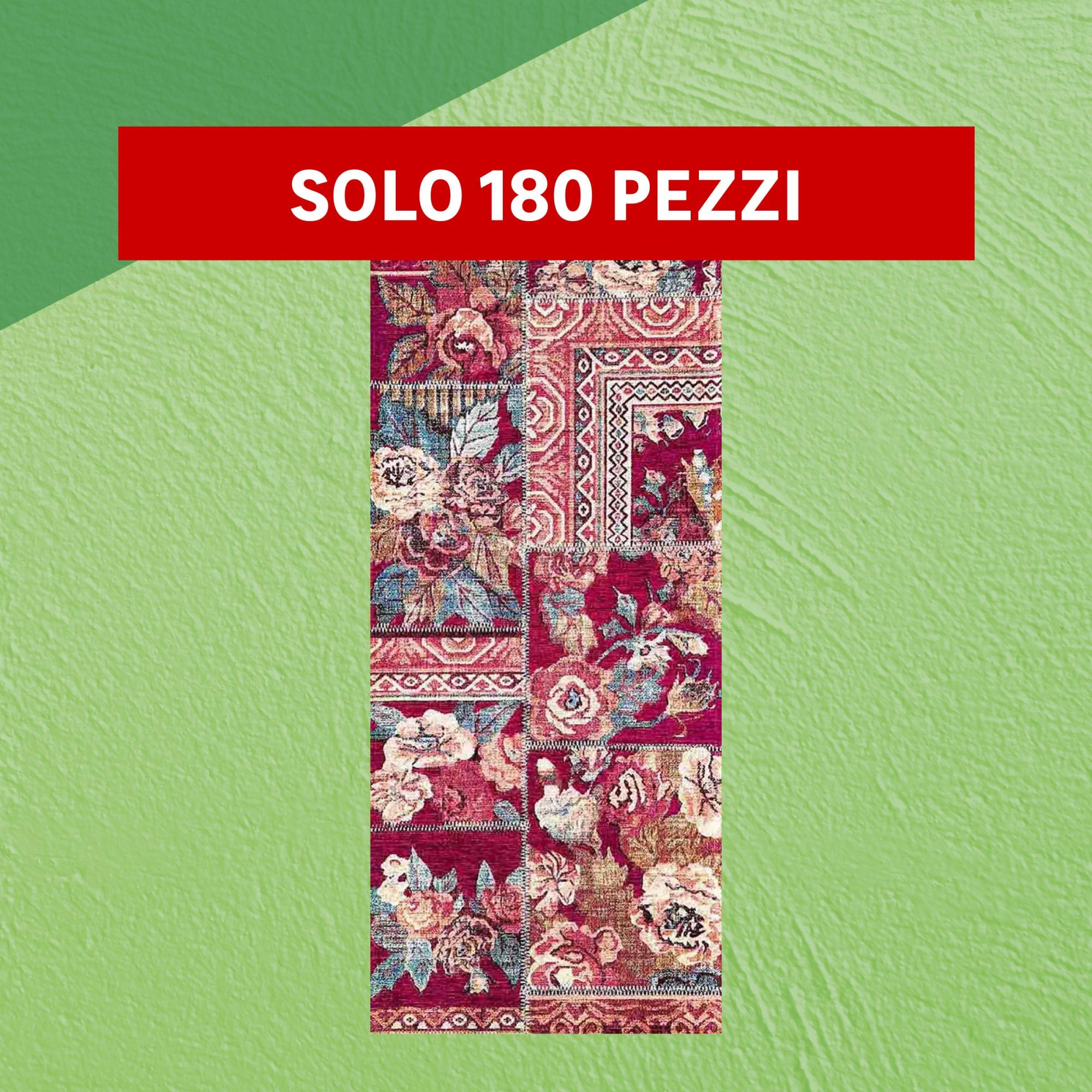 Tappeto Karabag poliestere, multicolore e rosso, 110X165 | Leroy Merlin