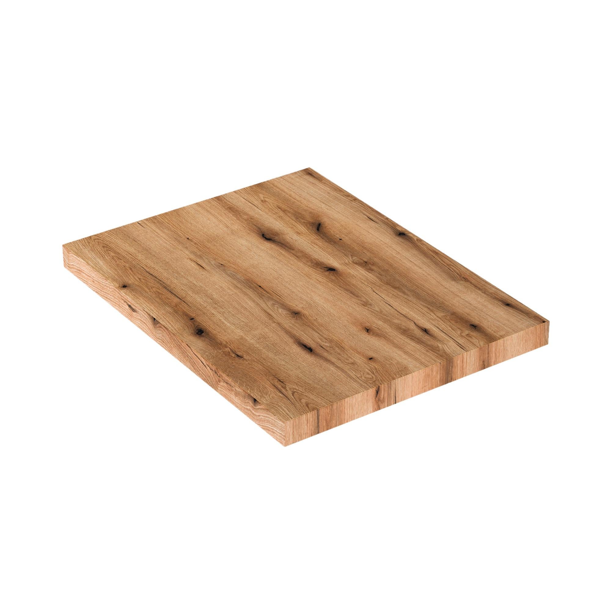 Top per lavabo Kros L 60 x P 46 x H 4 cm rovere naturale laminato ...