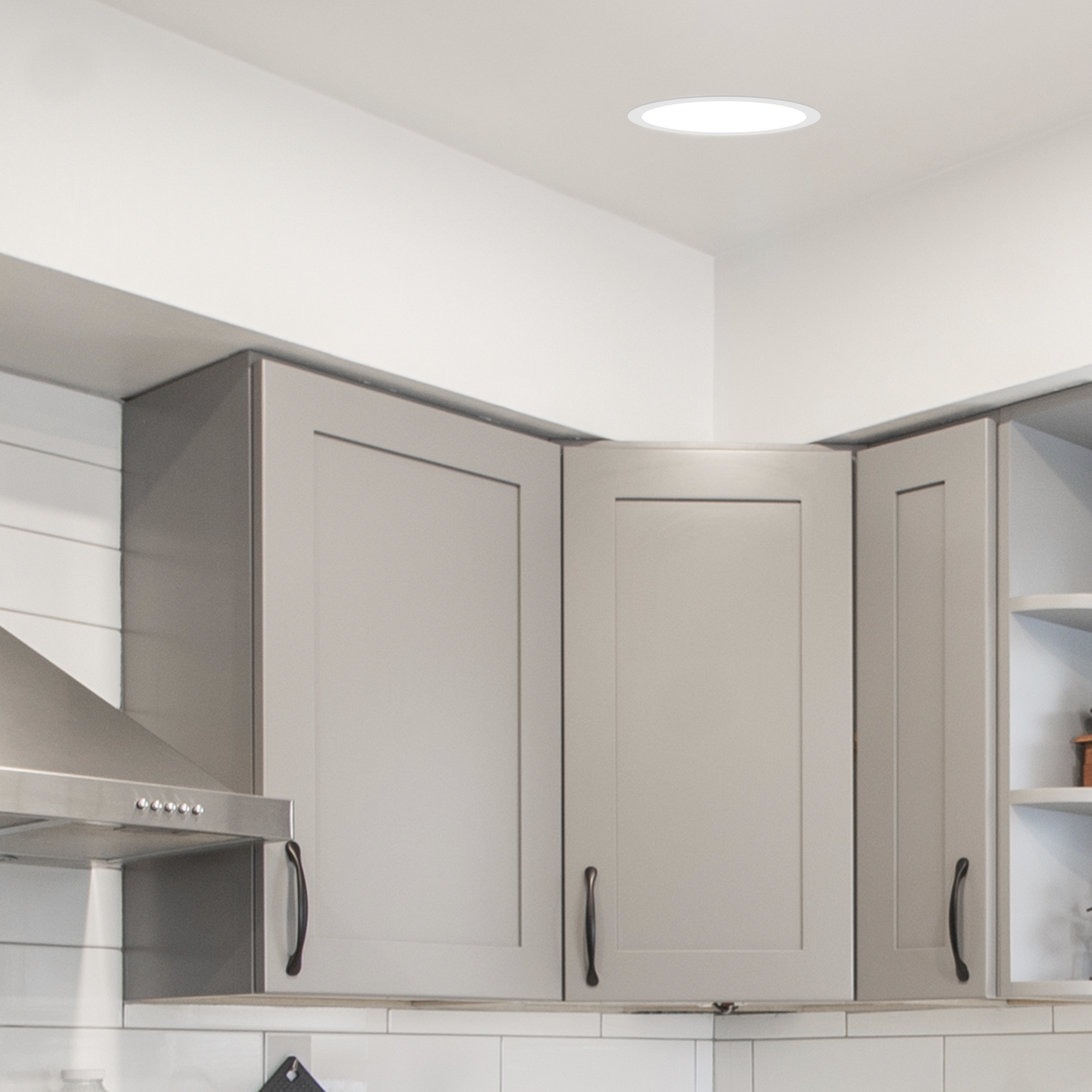 Faretto da incasso LED Extraflat tondo bianco, foro incasso 22,5 cm ...