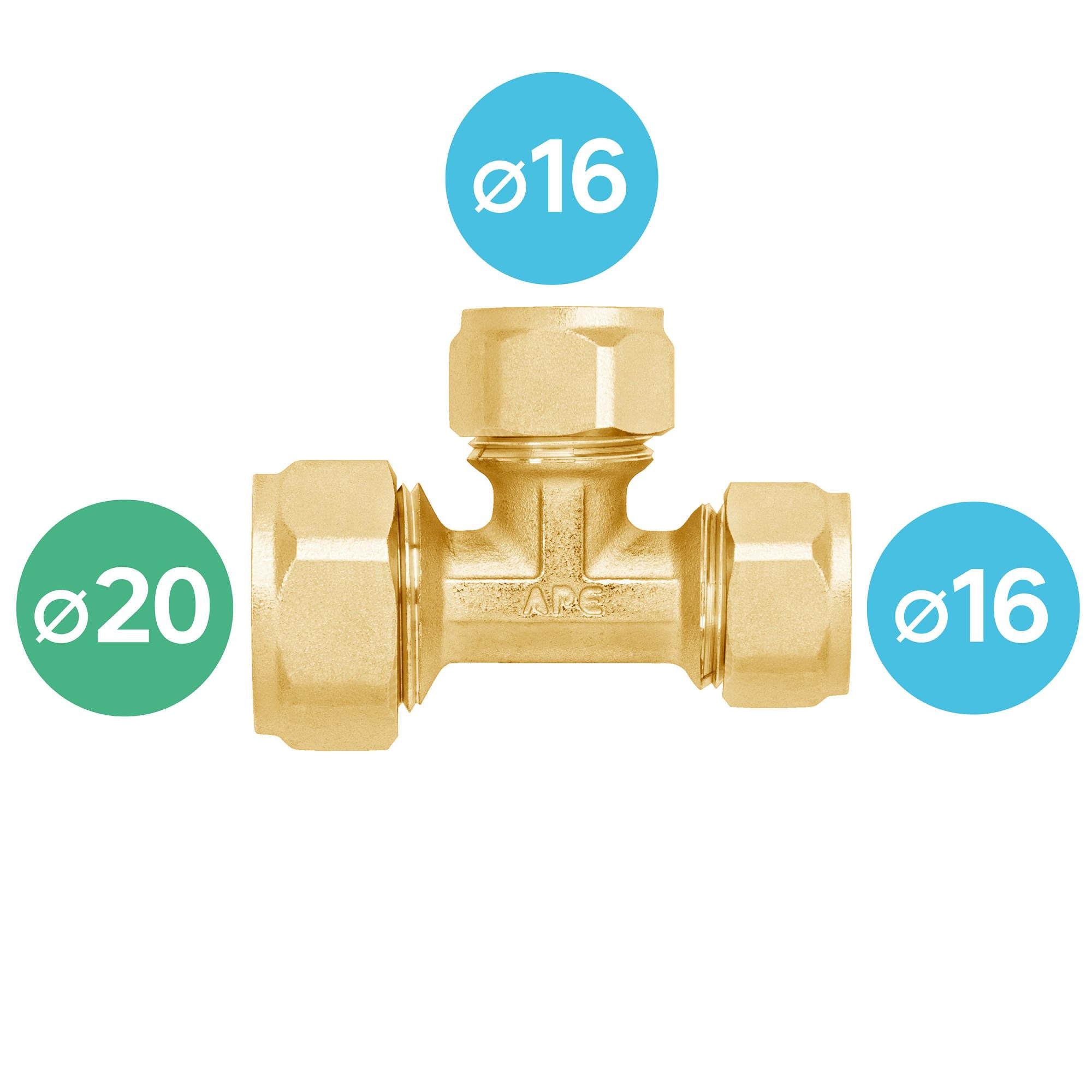 Raccordo da stringere EQUATION 20 x 16 x 16 in ingresso, impianto ...