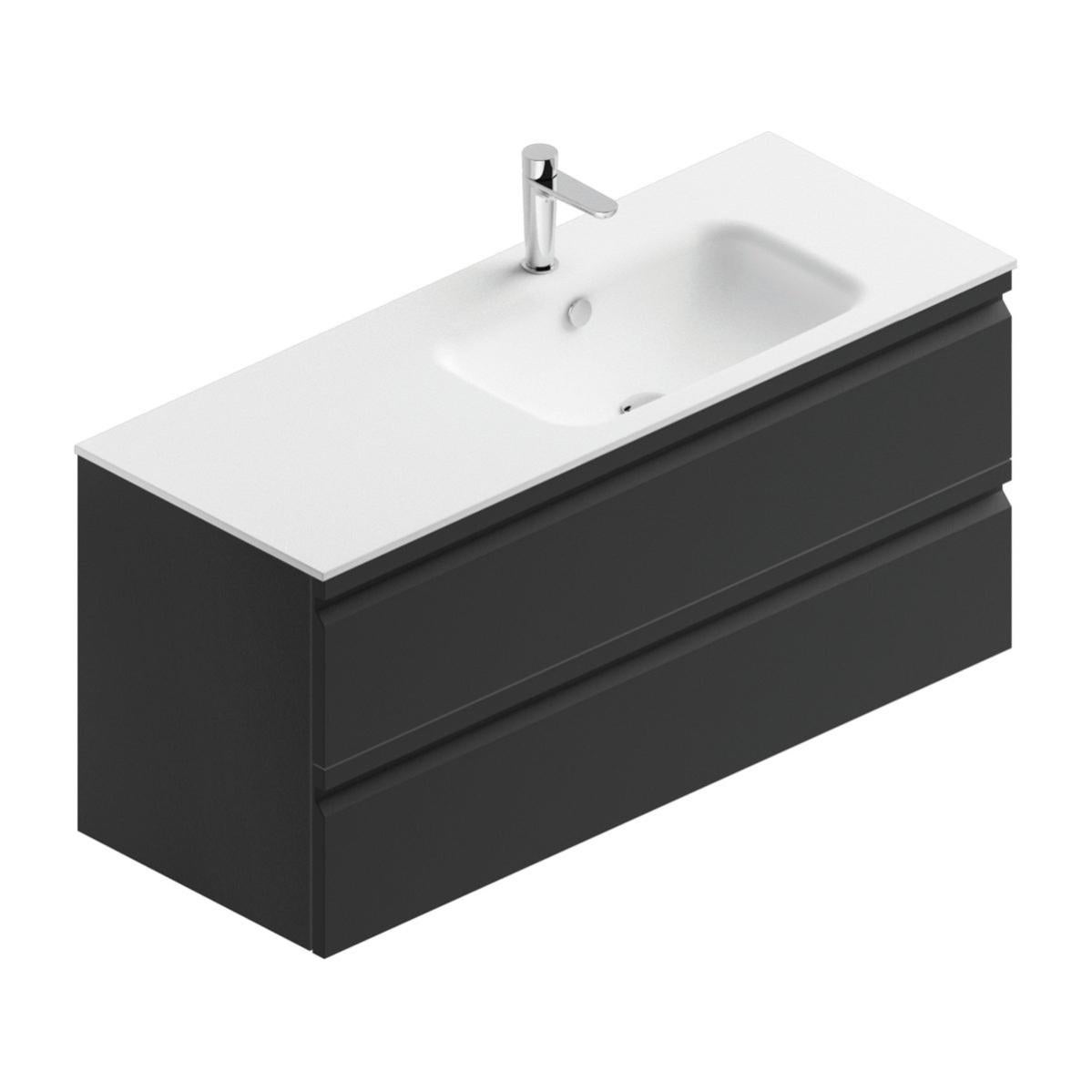 Mobile bagno Pull grafite L 119.5 cm | Leroy Merlin