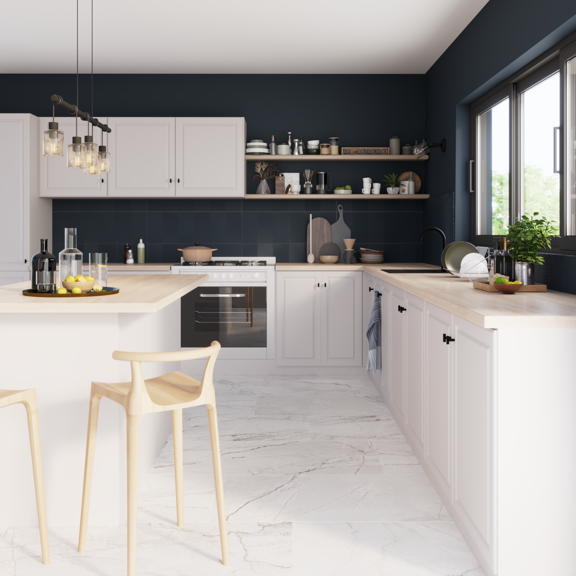 Anta per scocca cucina DELINIA ID Oxford 18.36 x 76.8 grigio opaco ...