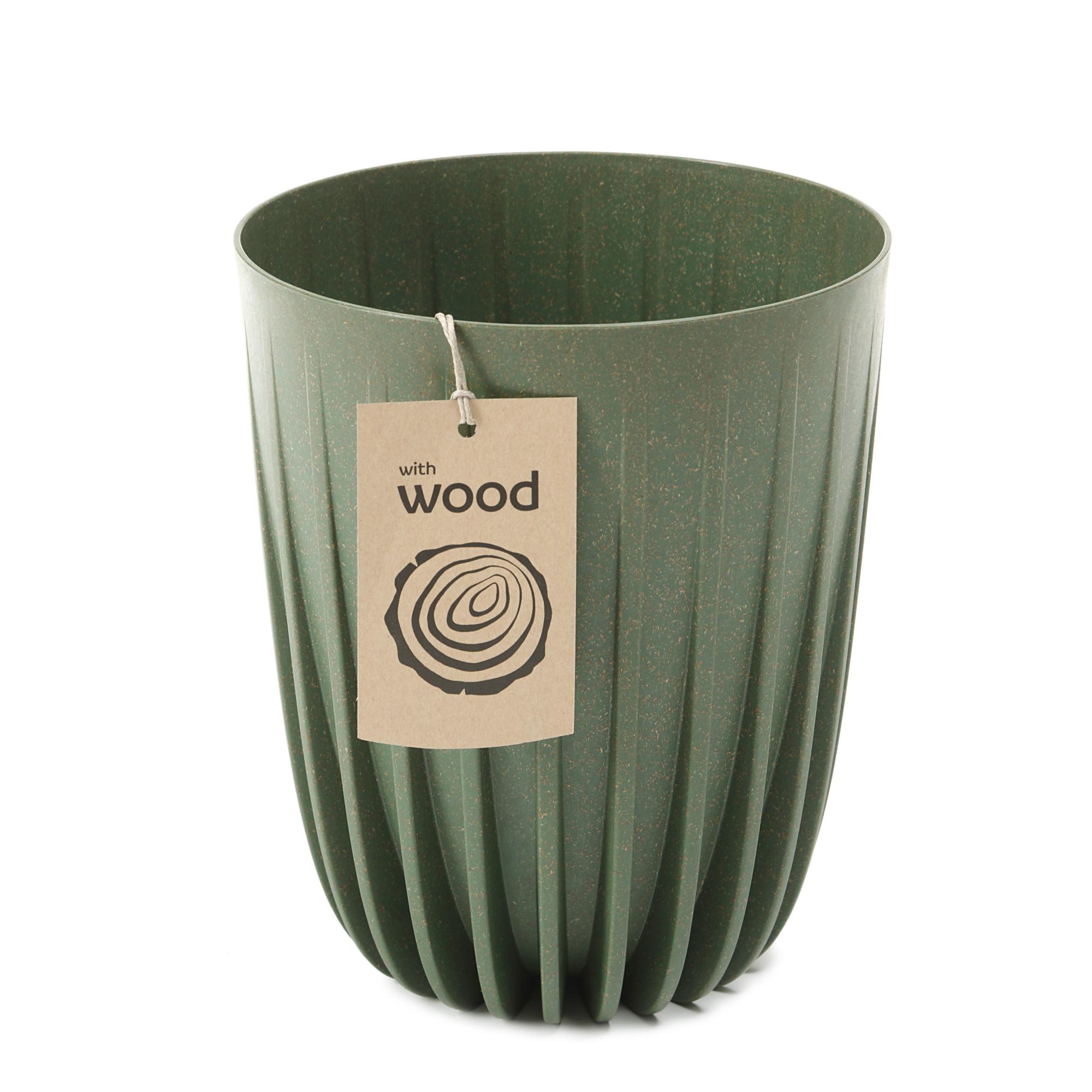 Vaso Mira LAMELA in plastica colore VERDONE H 29.7 cm, Ø 25 cm | Leroy ...