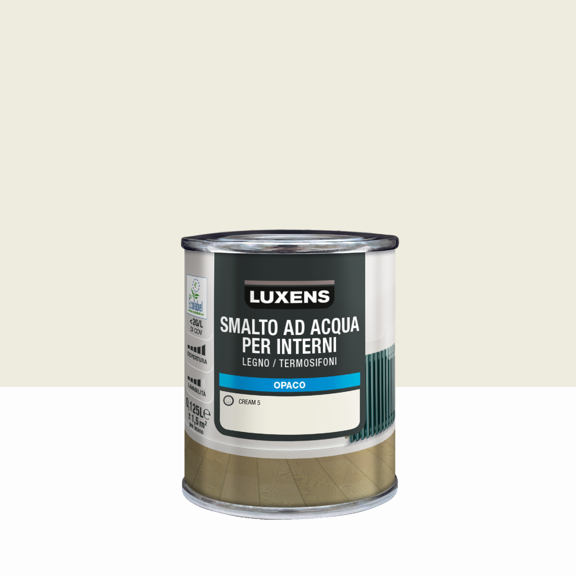 Smalto da interno, LUXENS beige cream 5 opaco, 0.125 L | Leroy Merlin