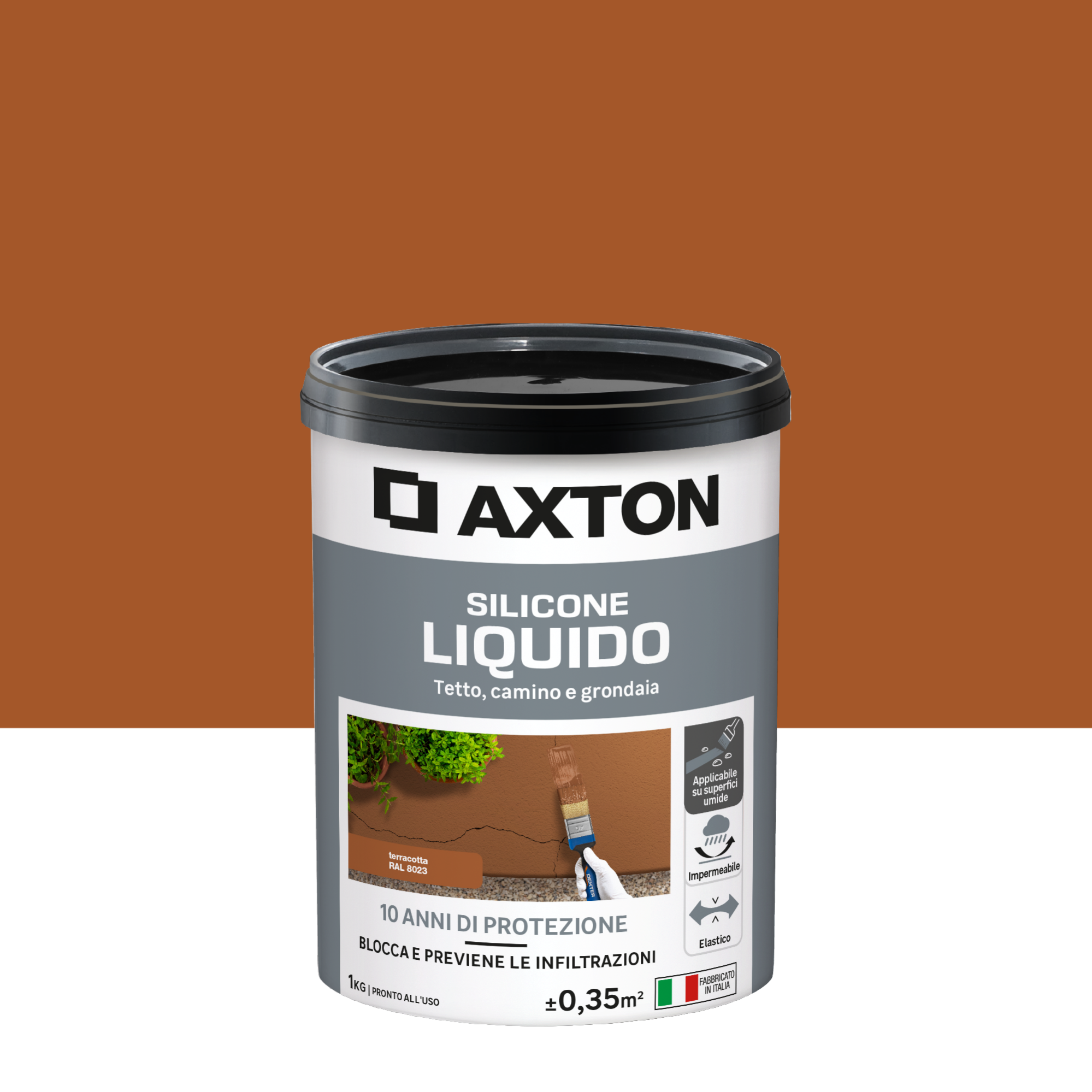 Vernice impermeabilizzante AXTON terracotta | Leroy Merlin