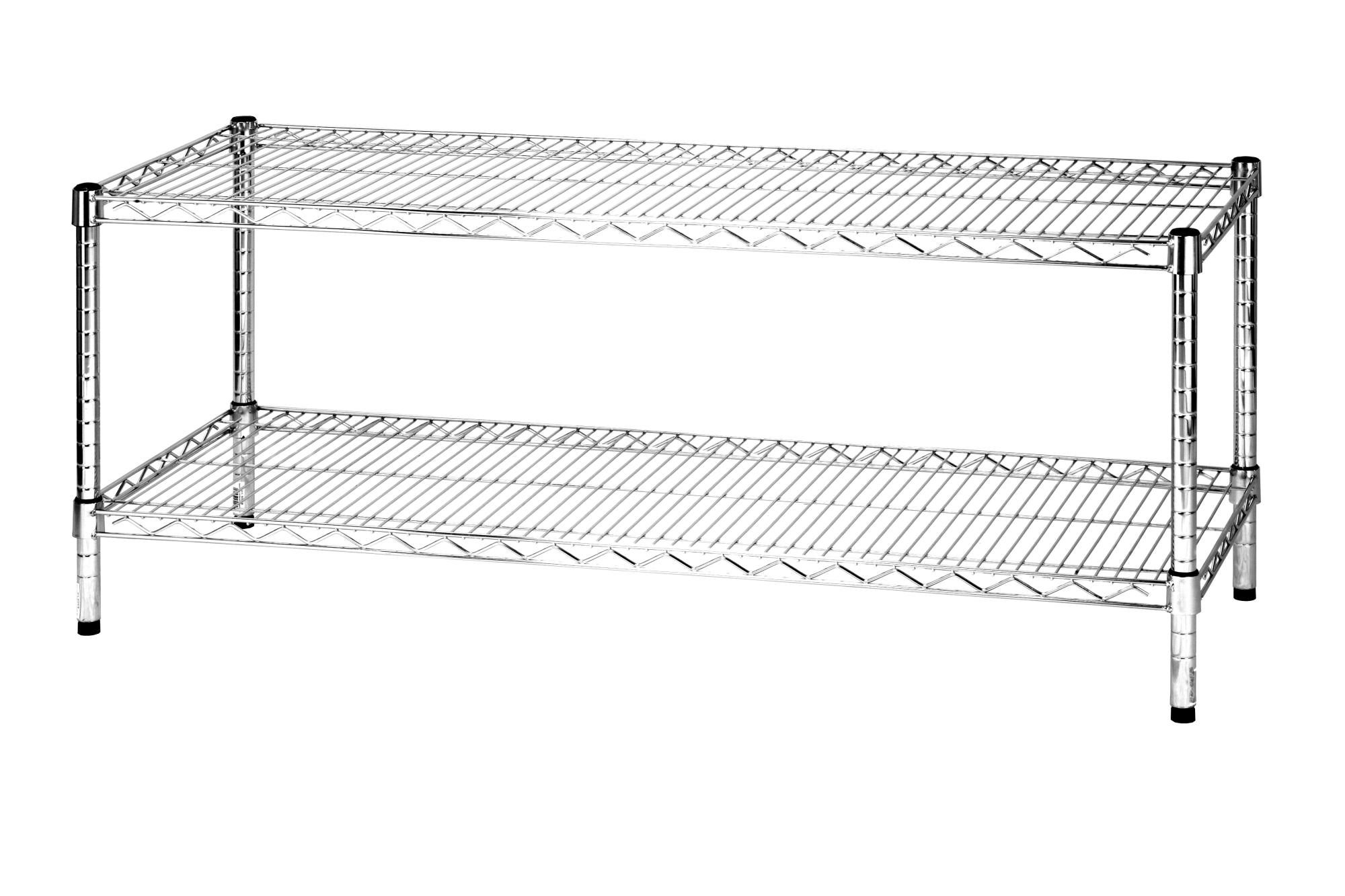 Scaffale in kit 2 ripiani filocromo L 120 x P 45 x H 50 cm, portata per ...