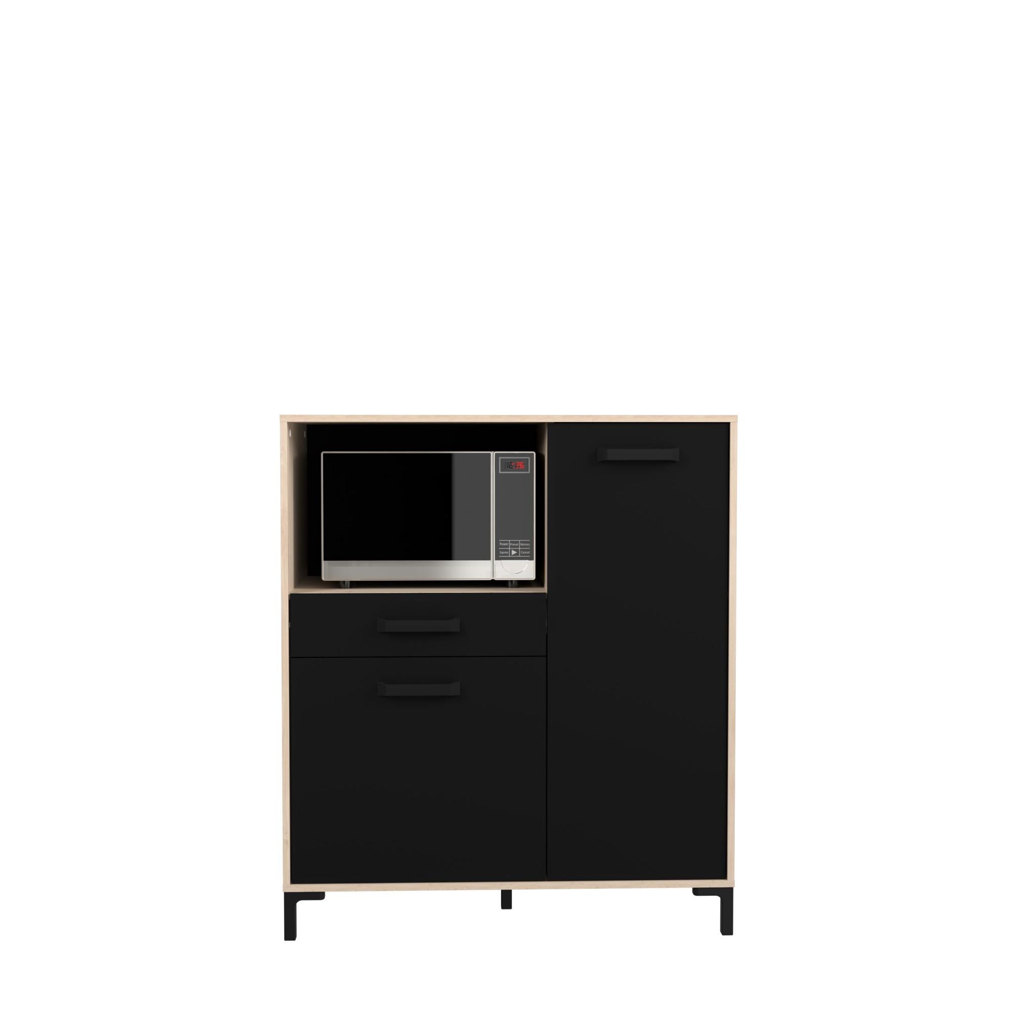 Scocca per base cucina Facility L 100 x H 115.8 x Sp 43.3 cm nero ...