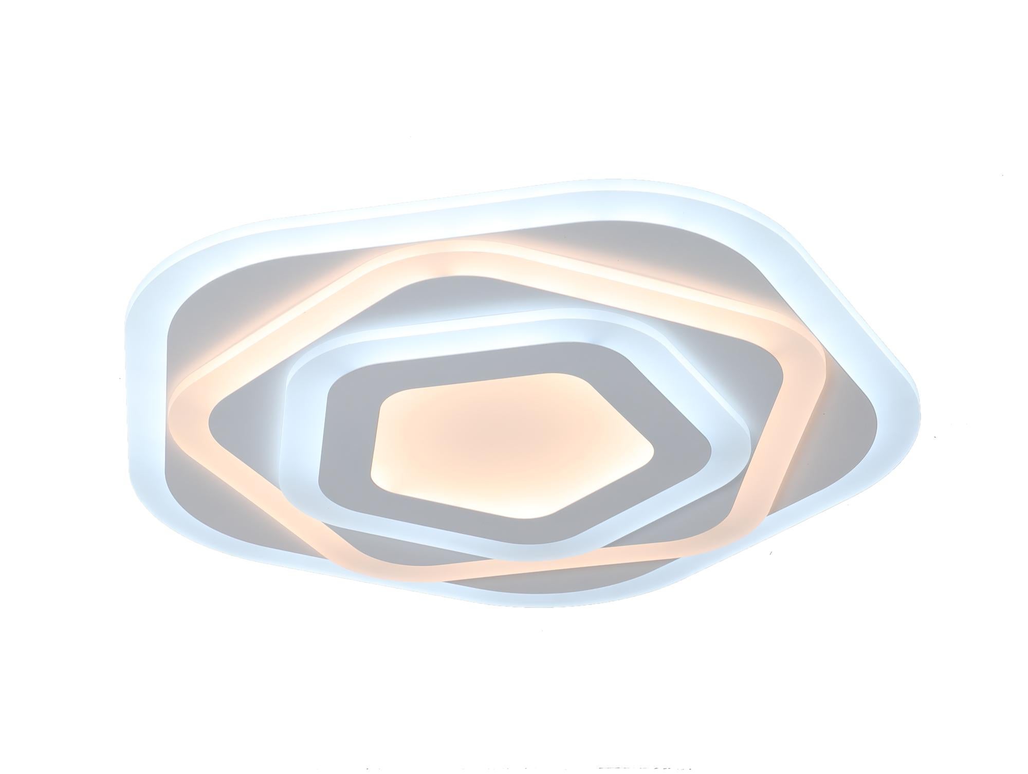 Plafoniera moderno Sarah LED , in acrilico, bianco D. 50 cm 2 luci 3870 ...