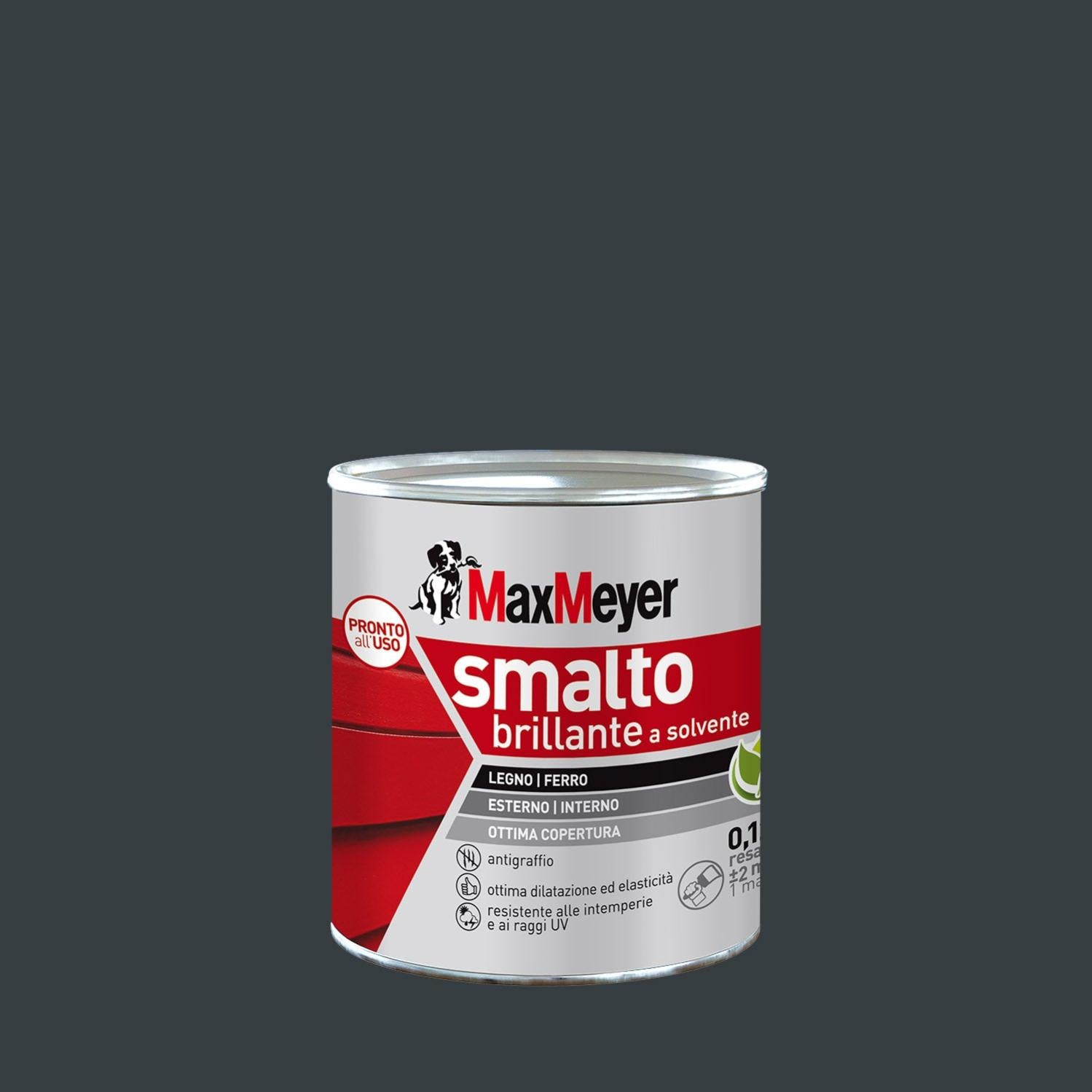 Smalto MAX MEYER base solvente grigio antracite r7016 0.125 L | Leroy ...
