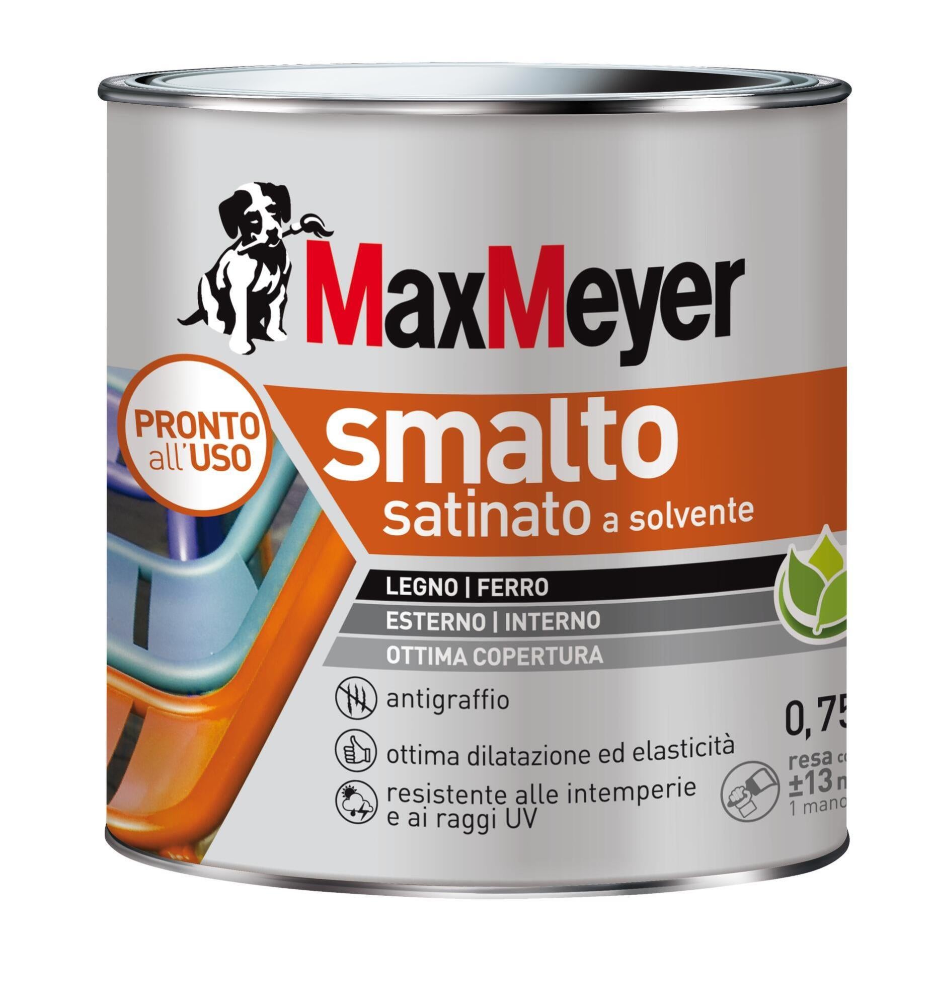 Smalto MAX MEYER base solvente bianco avorio r1013 0.75 L | Leroy Merlin