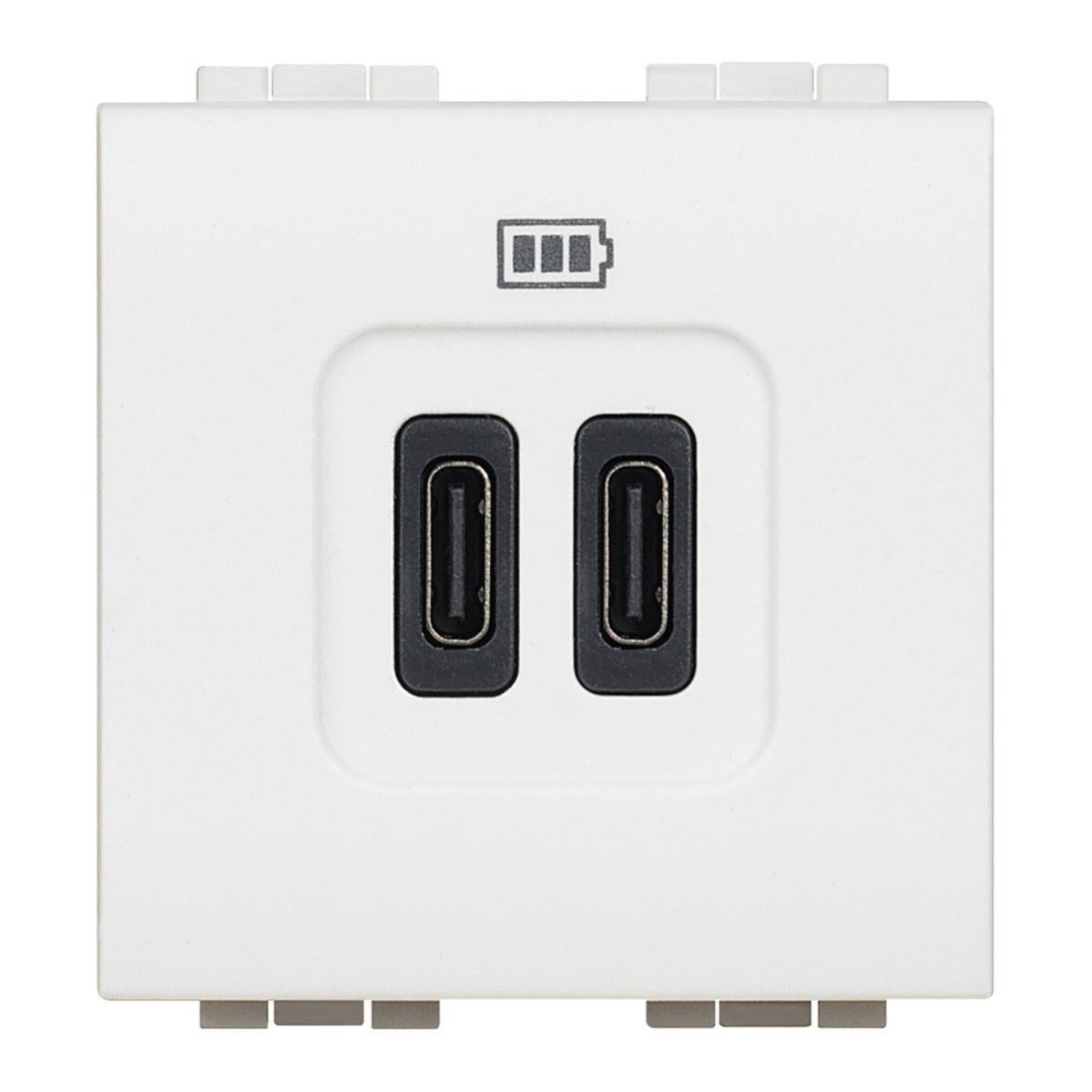 Presa di alimentazione USB C BTICINO Living light, colore bianco ...