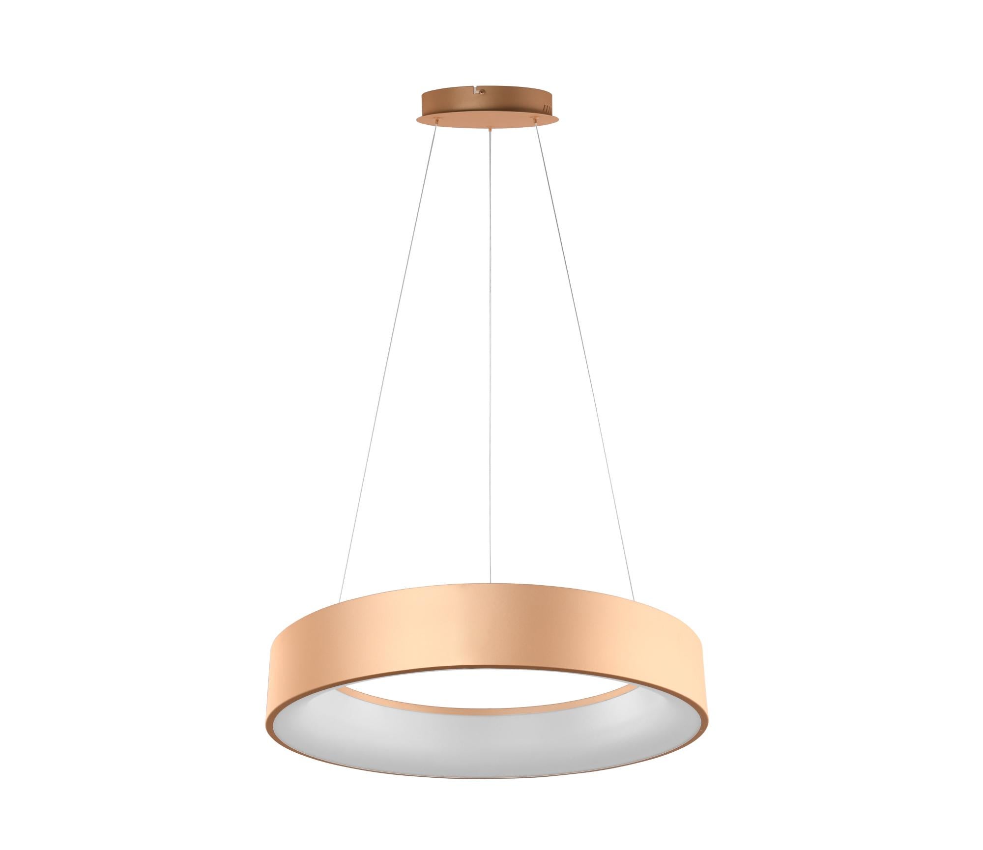 Lampadario Moderno Noah LED oro, in alluminio, D. 60 cm, 4 luci, 8000 ...
