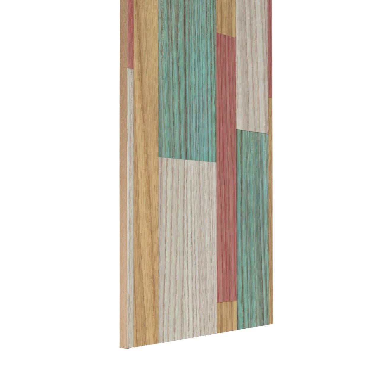 Pannello mdf decoro intarsi listoni colorati L 120 x H 60 cm Sp 19 mm ...