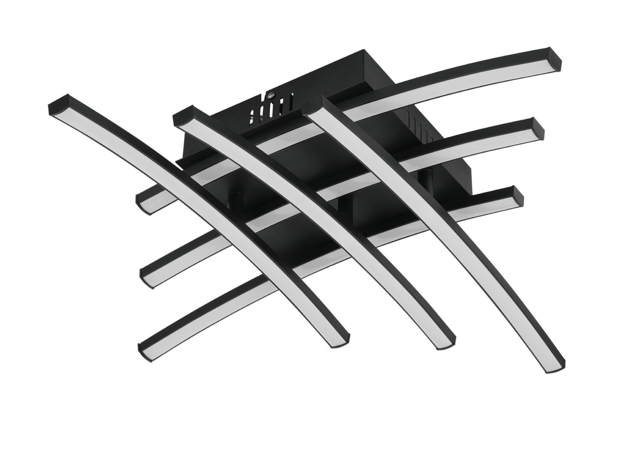 Plafoniera Beryl LED , in alluminio, D. 44.5 cm 44.5x44.5 cm, 6 luci ...