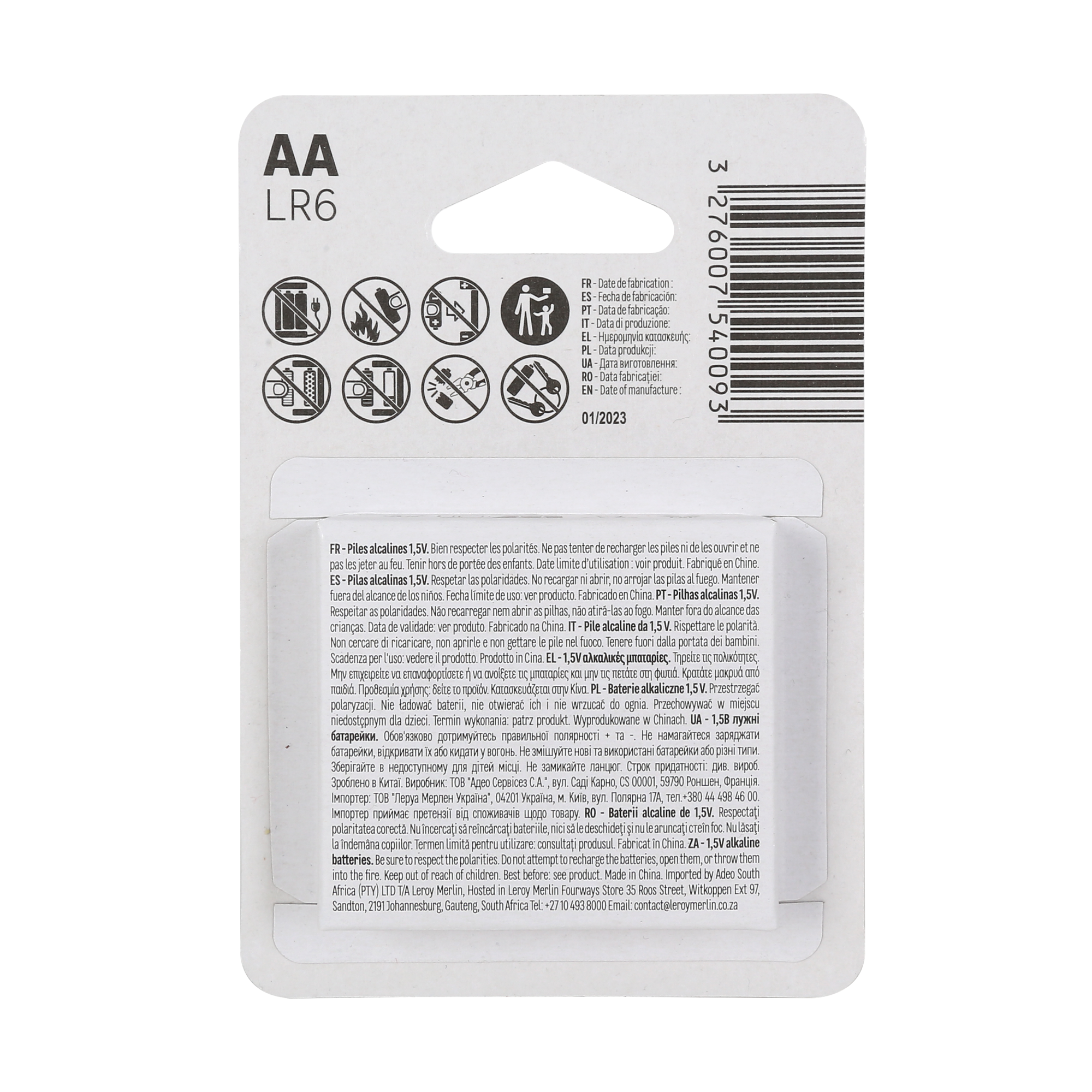 Pila LR06 AA LEXMAN 4 batterie | Leroy Merlin