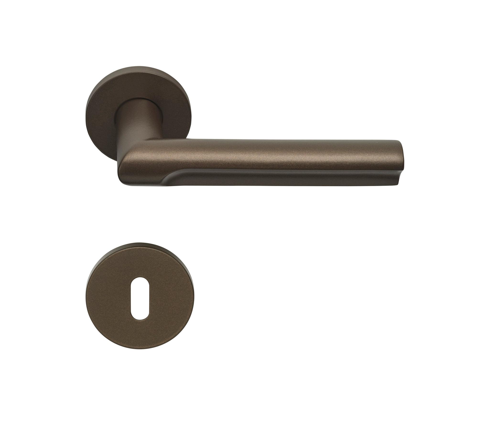 Maniglia su rosone e bocchetta FORMANI Eclipse in inox bronzo satinato ...