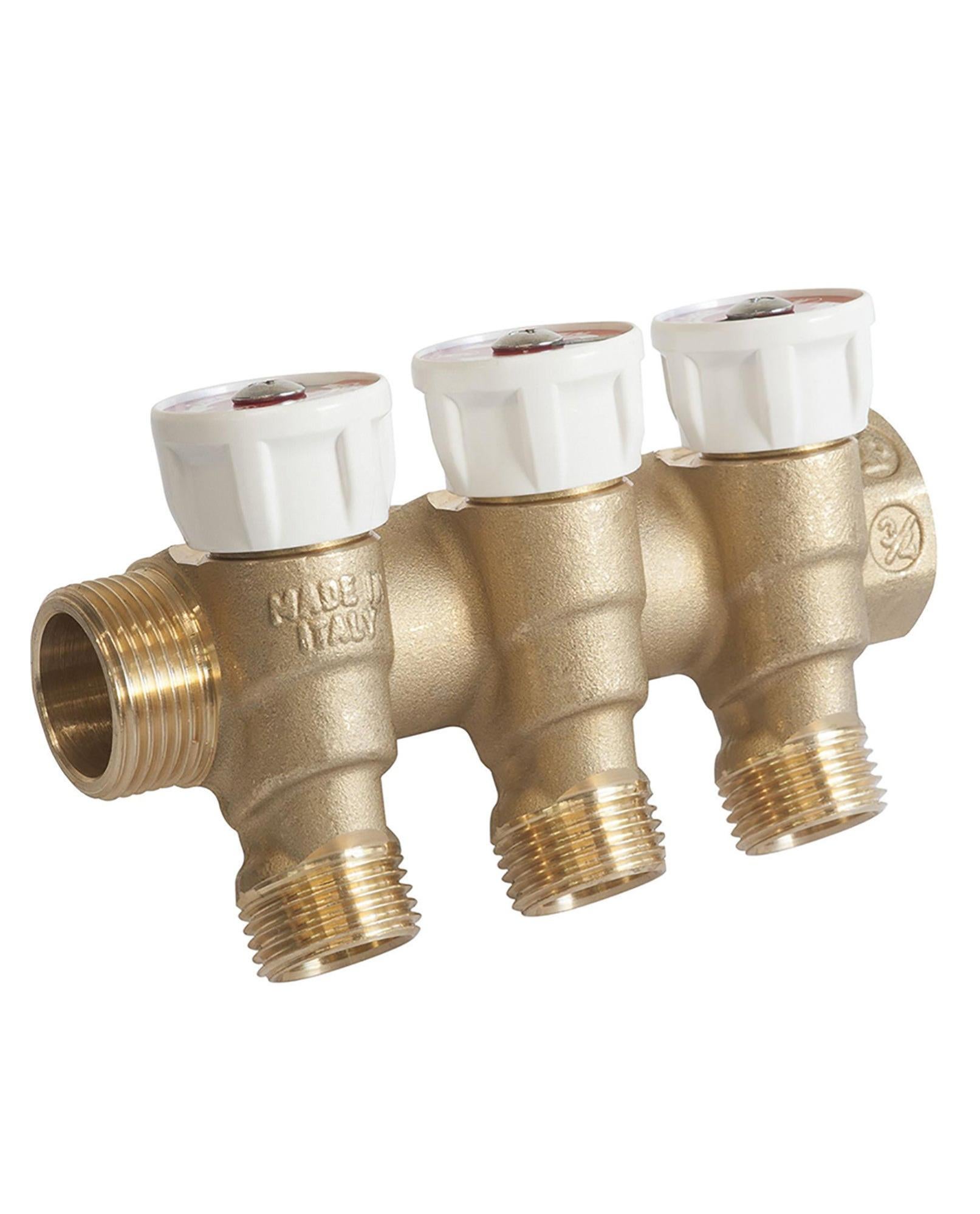 Collettore semplice GIACOMINI 3 vie in uscita Maschio in ingresso M 3/4" | Leroy Merlin