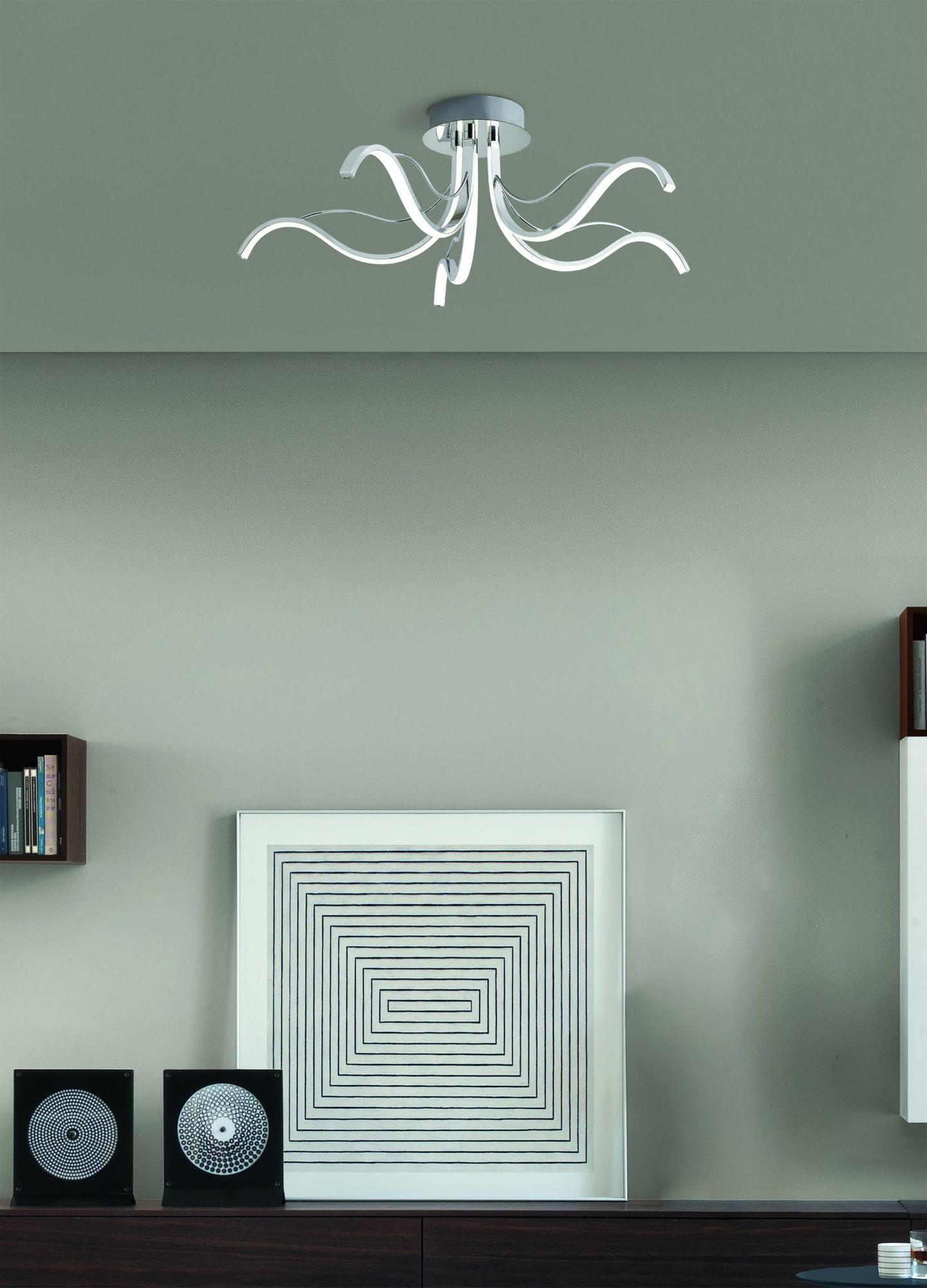 Plafoniera moderno Ares LED dimmerabile , in metallo, D. 70 cm 5 luci ...