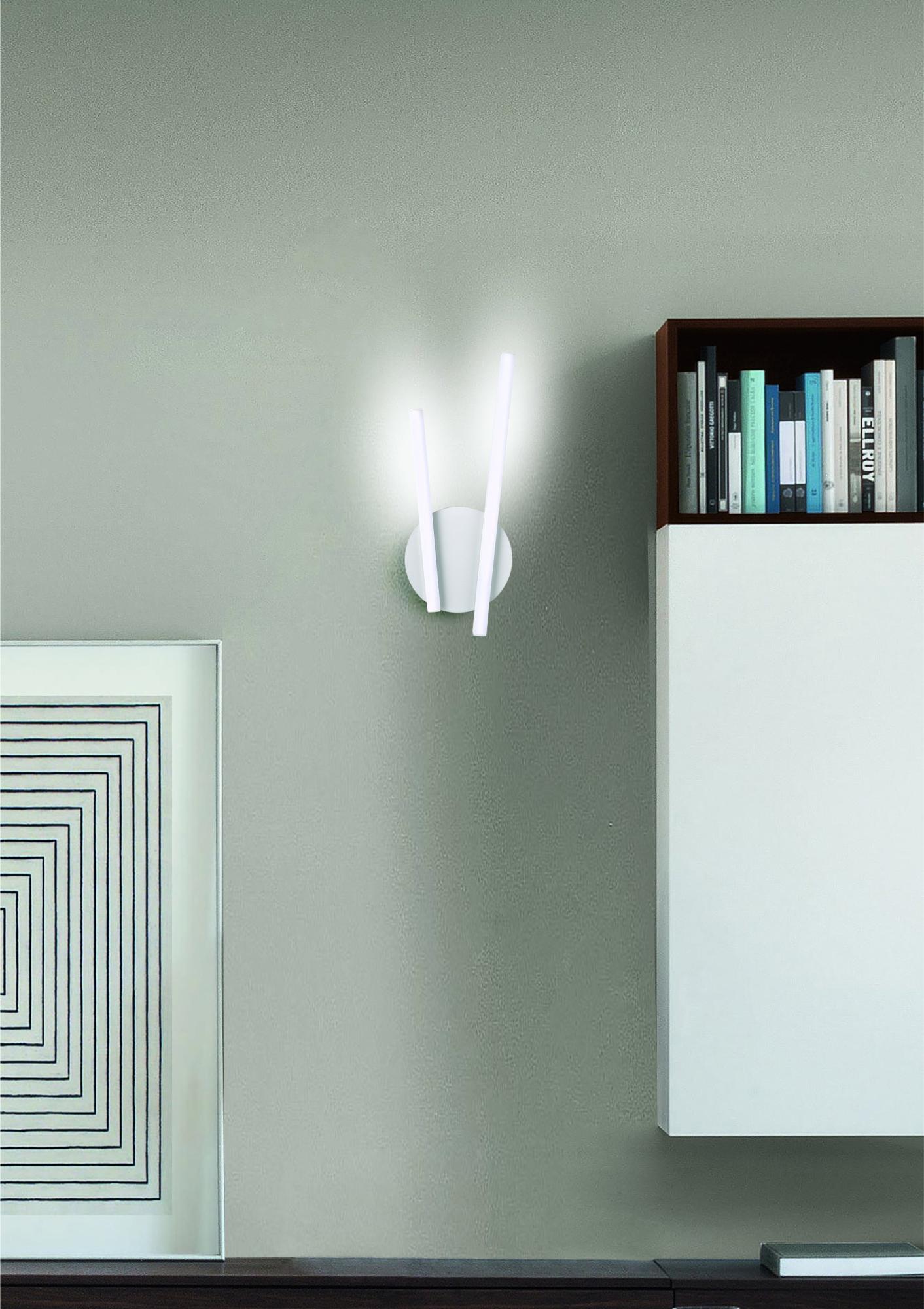 Applique design Ilary LED bianco36x16 cm, 2 luci NOVECENTO | Leroy Merlin