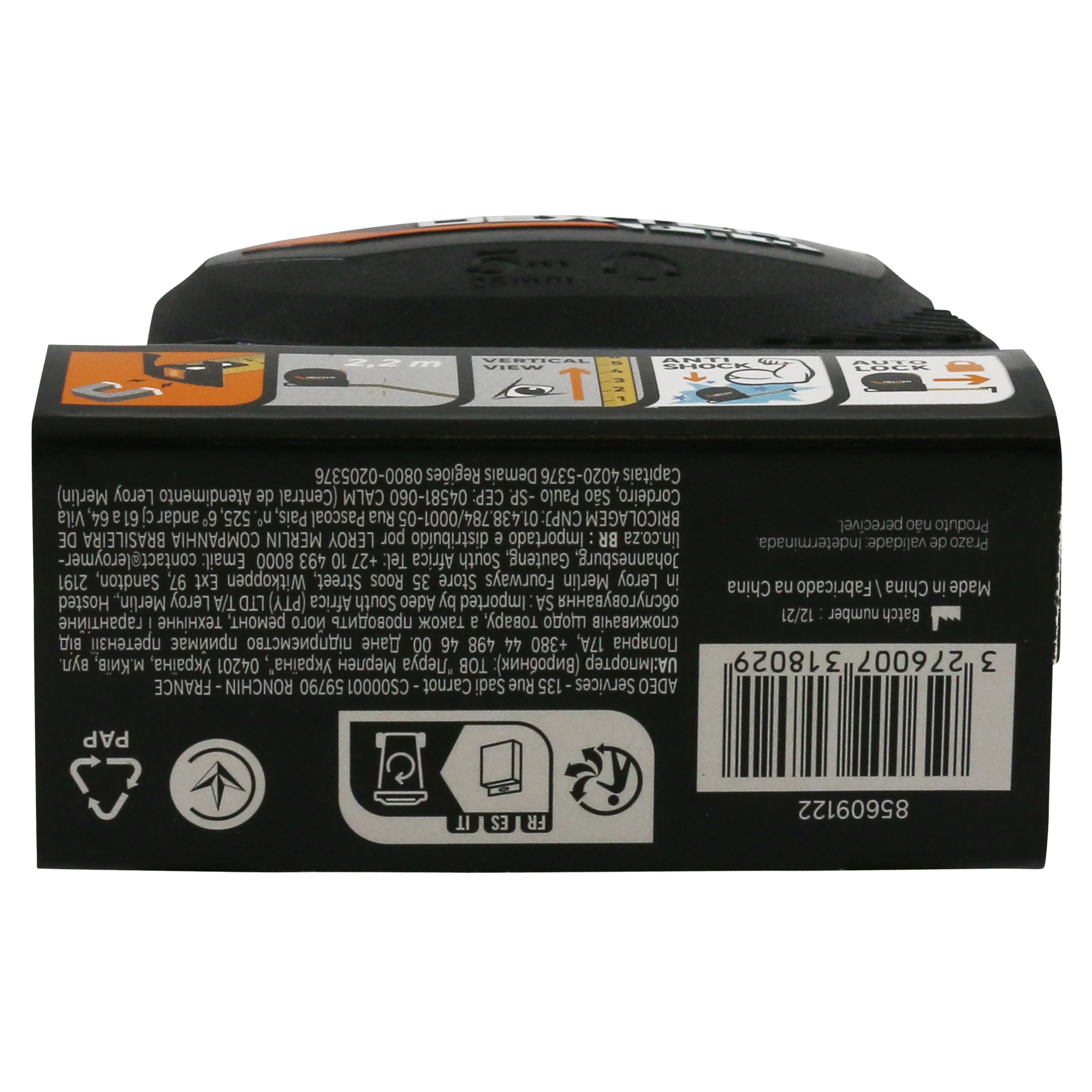 Metro DEXTER PRO acciaio 5 m x 25 mm | Leroy Merlin