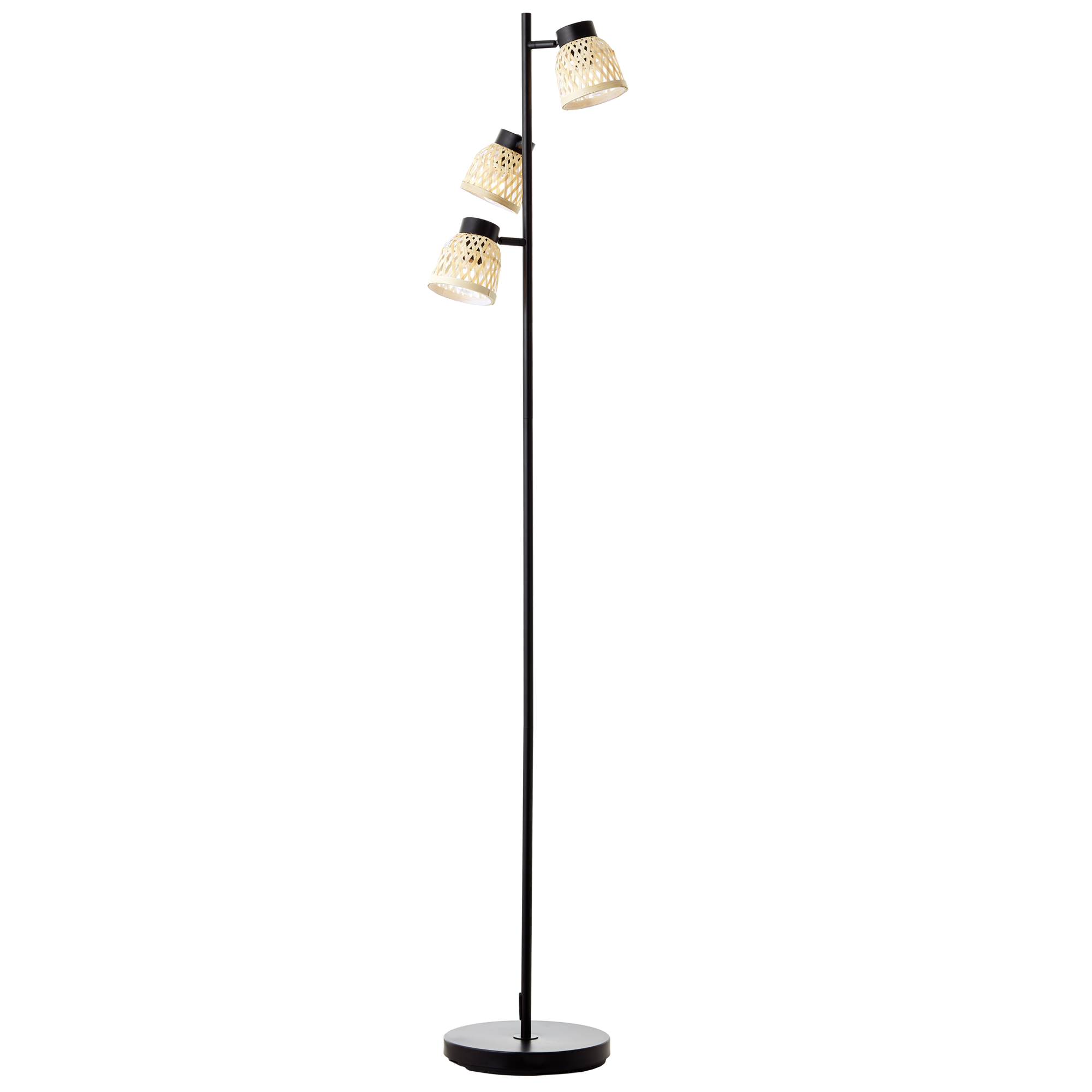 Lampada da terra Ninon nero, H 160 cm, E14 3xMAX28W INSPIRE | Leroy Merlin