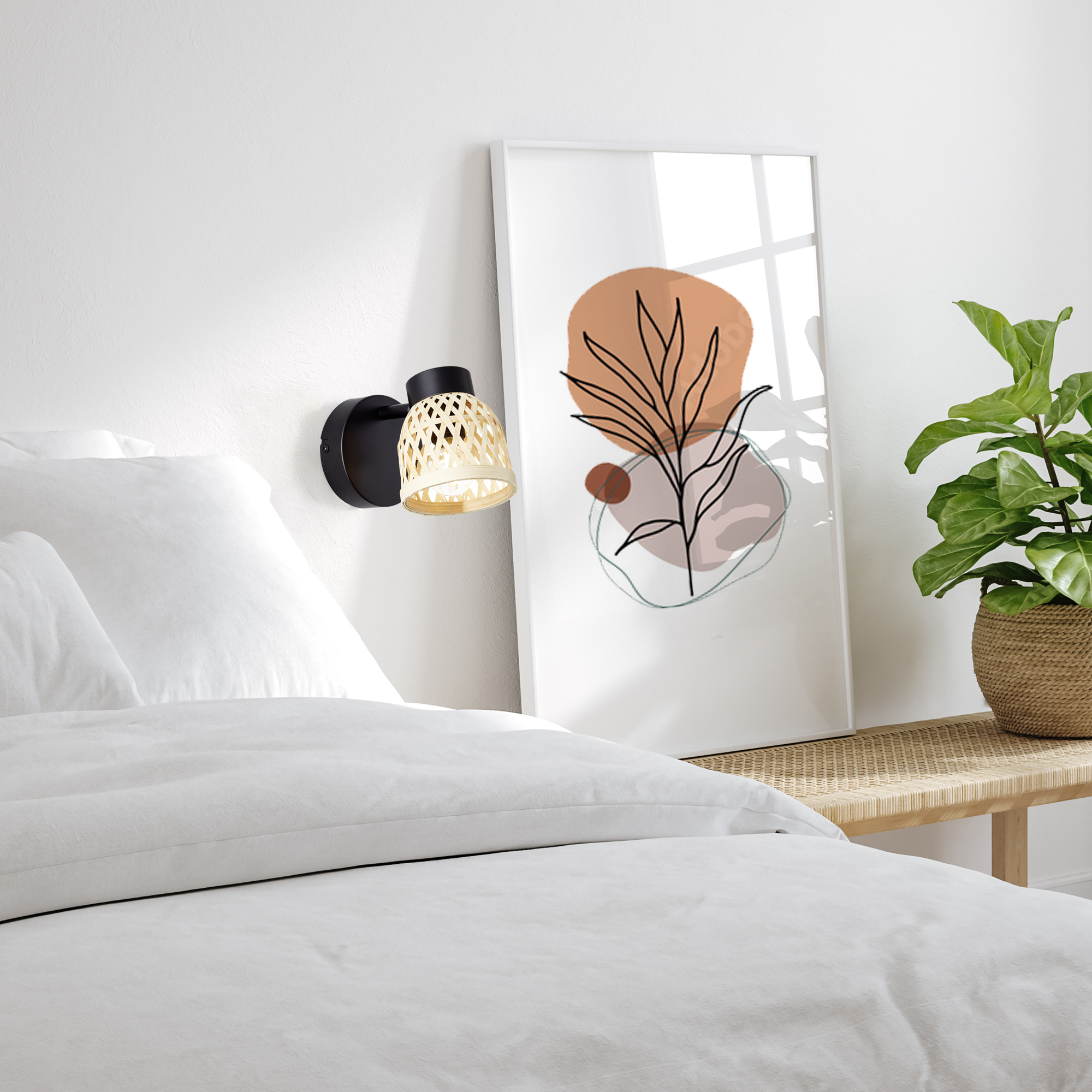 Faretto Ninon nero in metallo E14 INSPIRE | Leroy Merlin