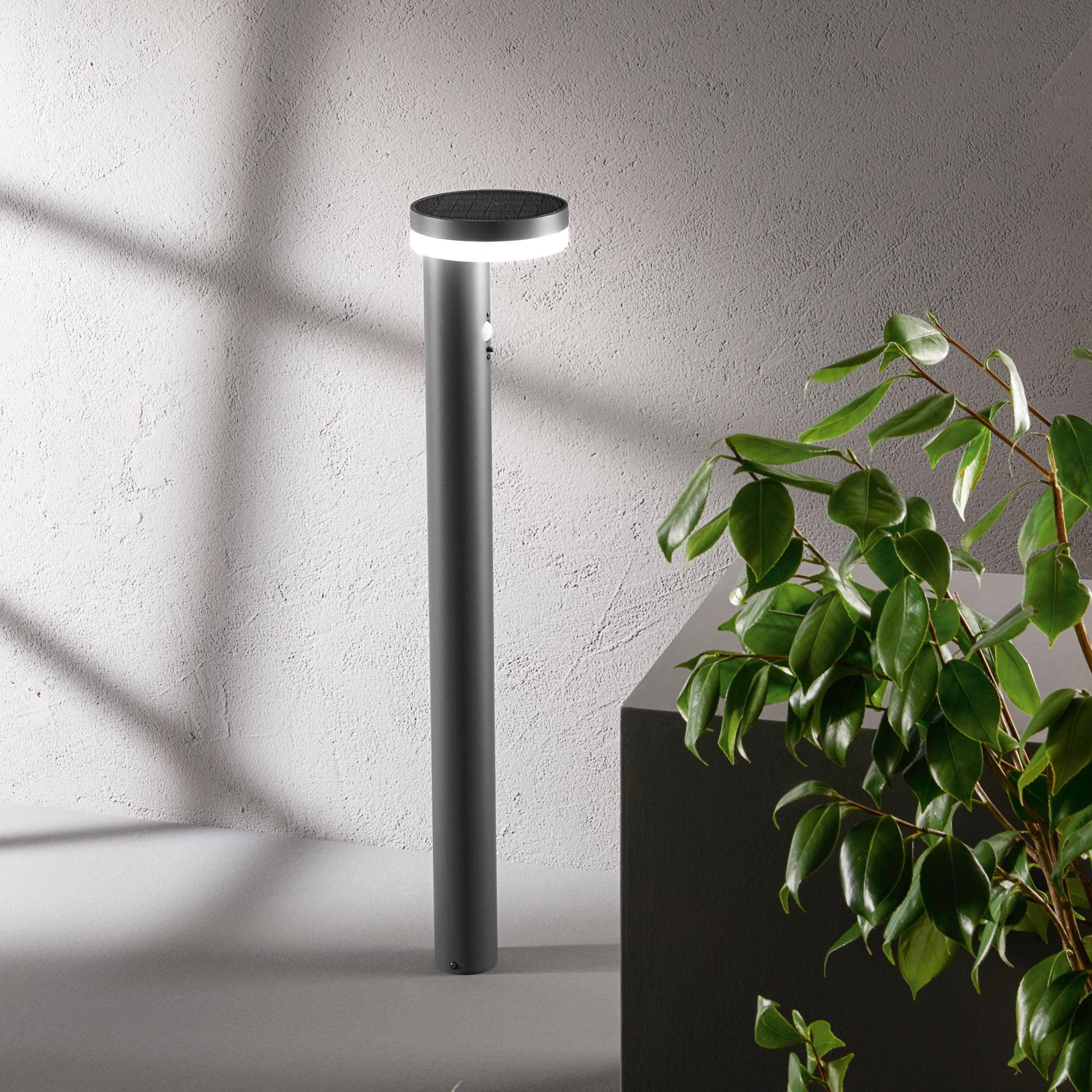 Lampione da giardino Enya H 80 cm, LED, in alluminio, antracite, 600LM ...