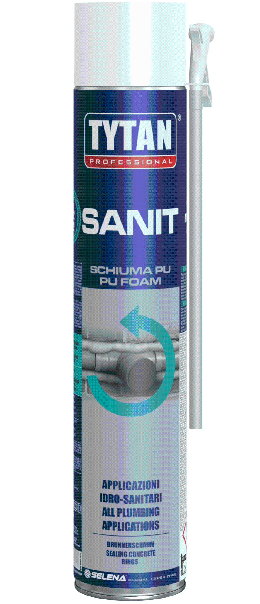 Schiuma espansa TYTAN Sanit resistente alla muffa blu per fondamenta ...