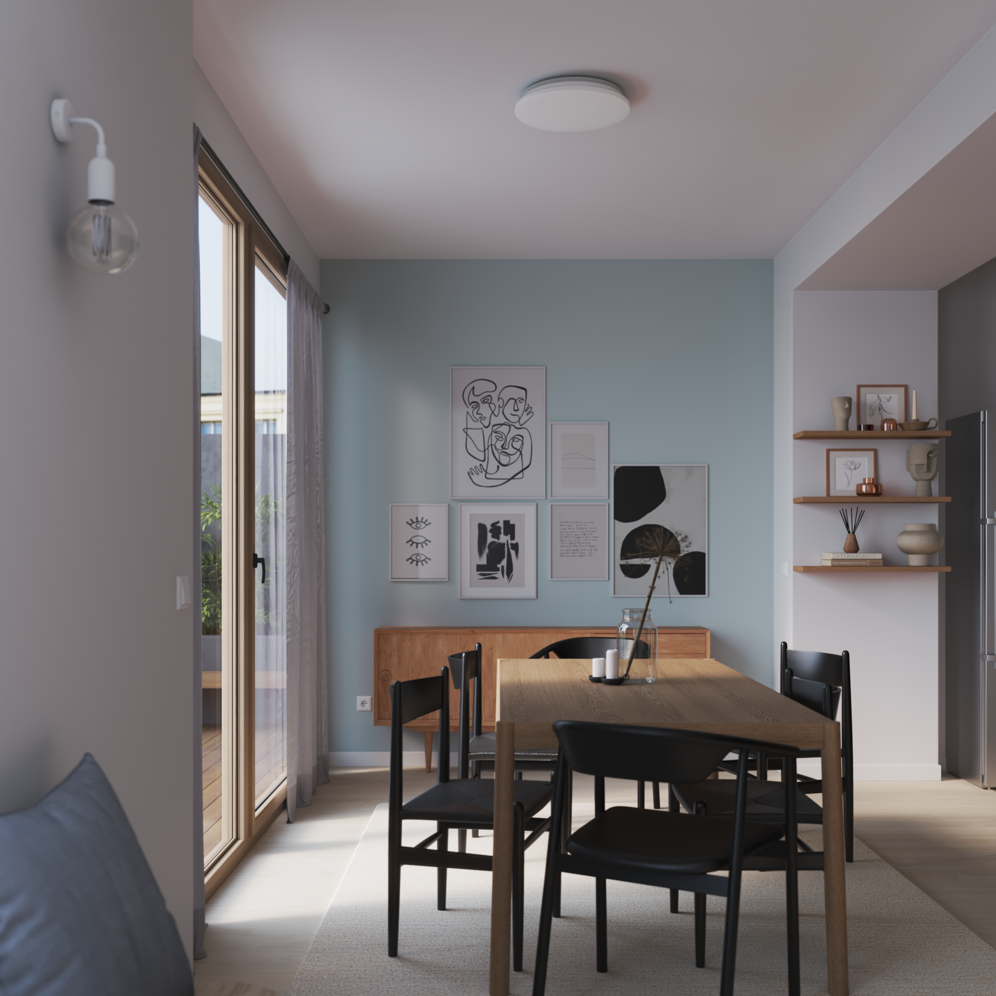 Plafoniera LED moderno Moon, bianco Ø 40 cm, luce naturale, 1800 LM ...