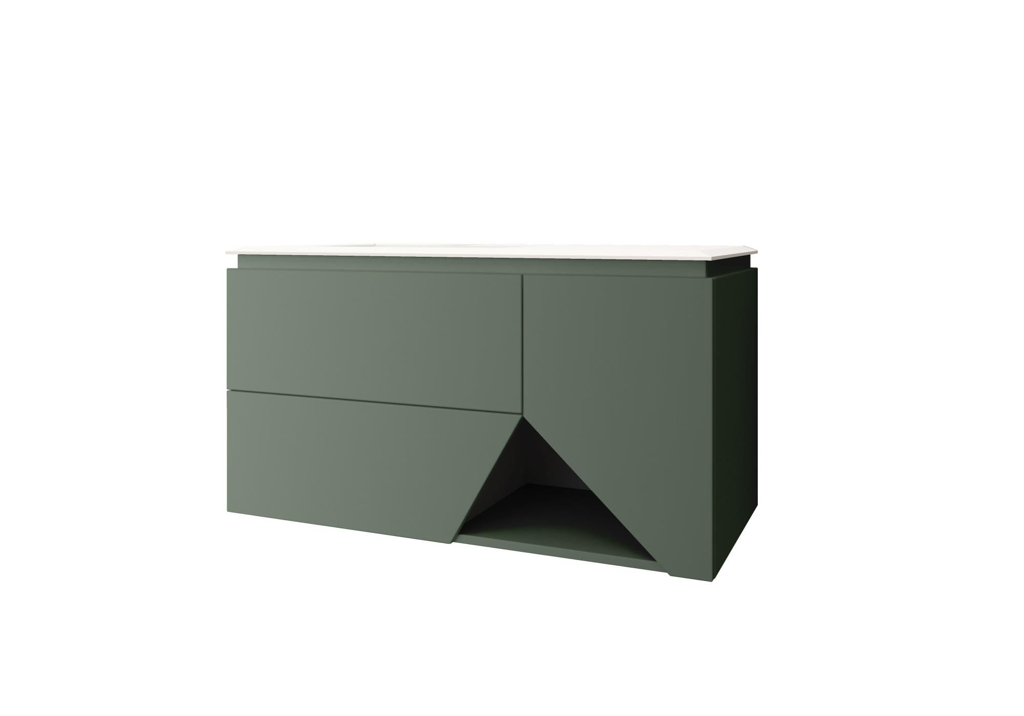 Set mobile da bagno con lavabo verde opaco | Leroy Merlin