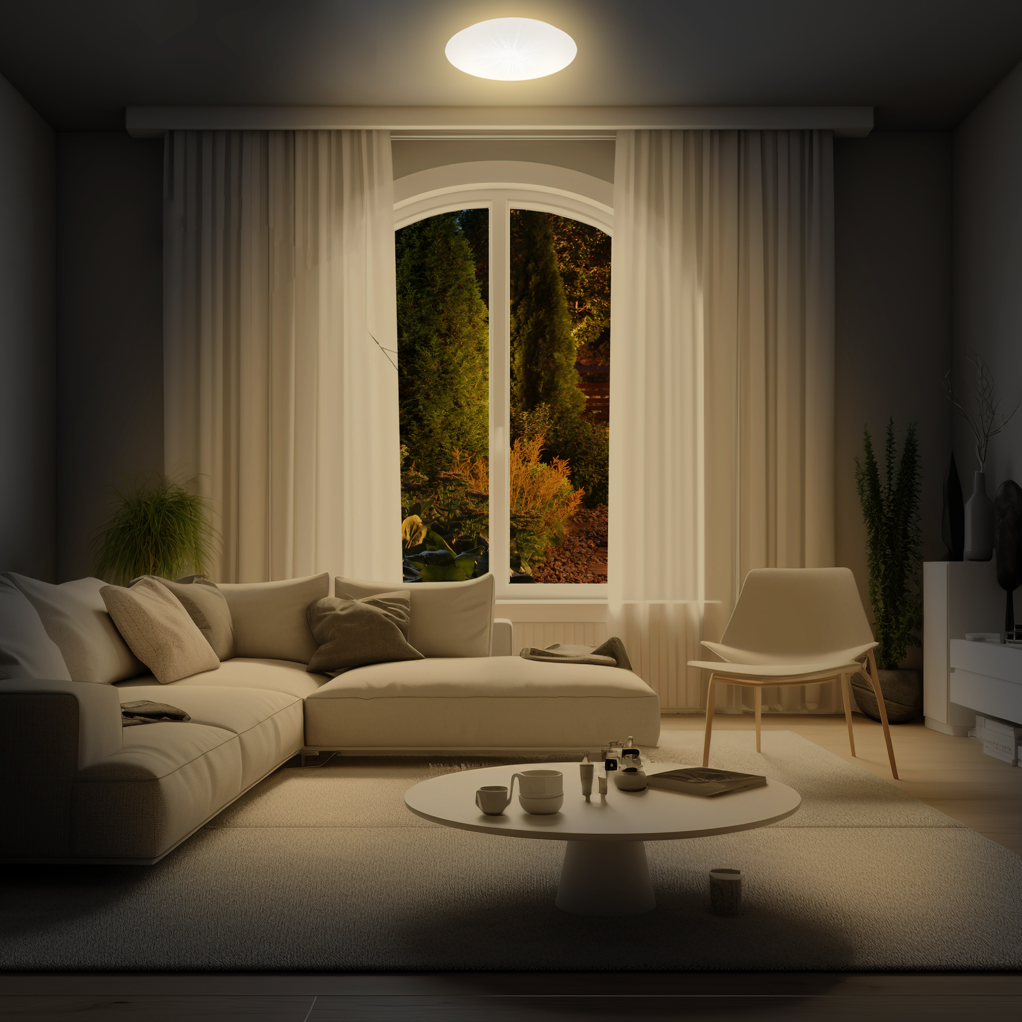 Plafoniera LED Balimo, bianco Ø 35 cm, luce CCT dimmerabile, 2900 LM ...