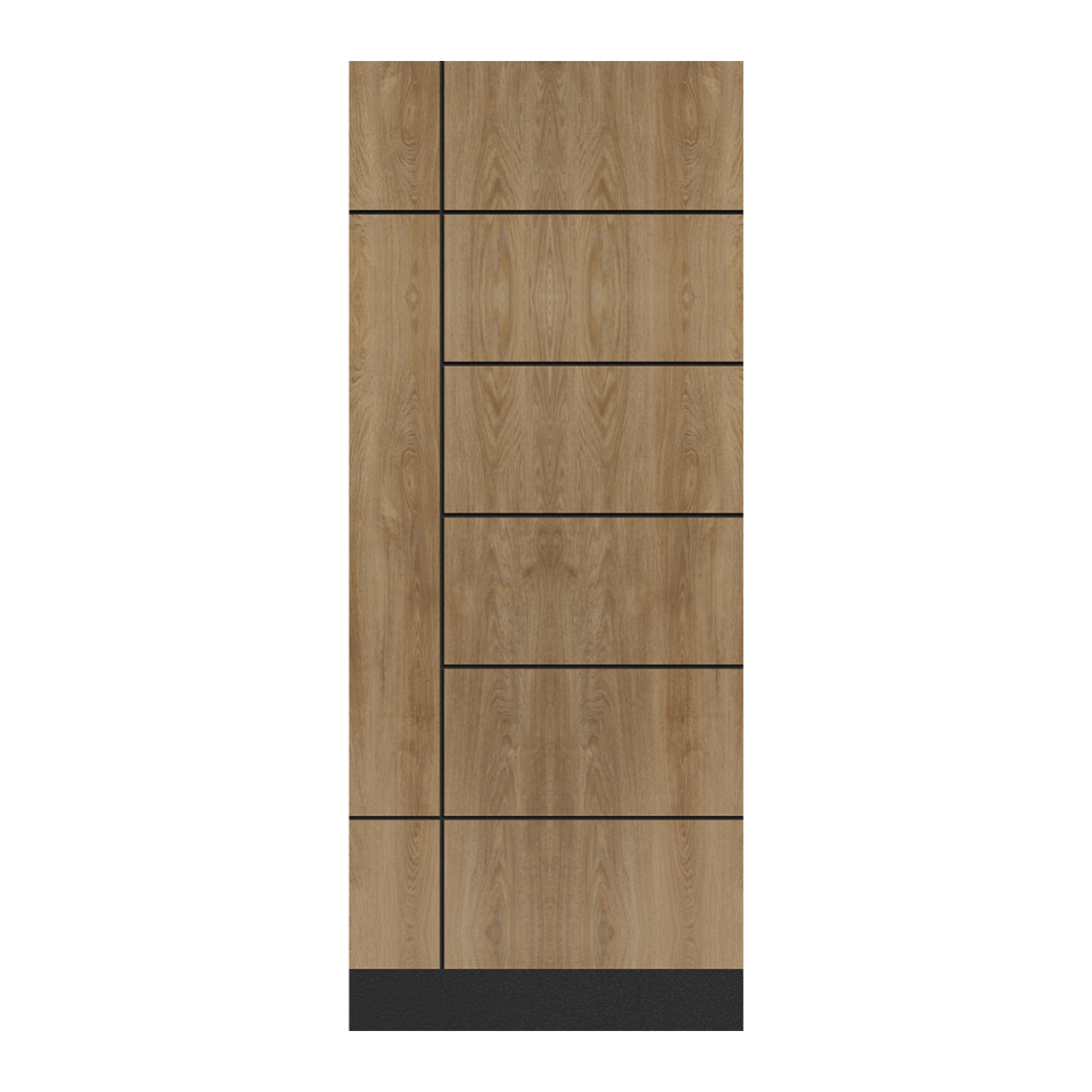 Pannello per porta d'ingresso P200 pellicolato pvc marrone L 92 x H 210 ...