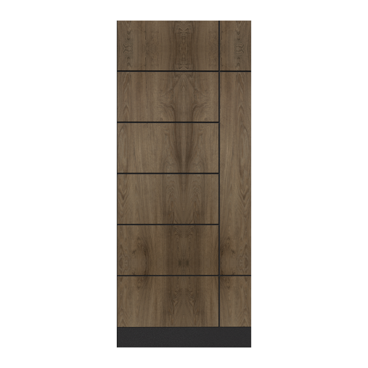 Pannello per porta d'ingresso P200DX4703004 pellicolato pvc marrone L ...