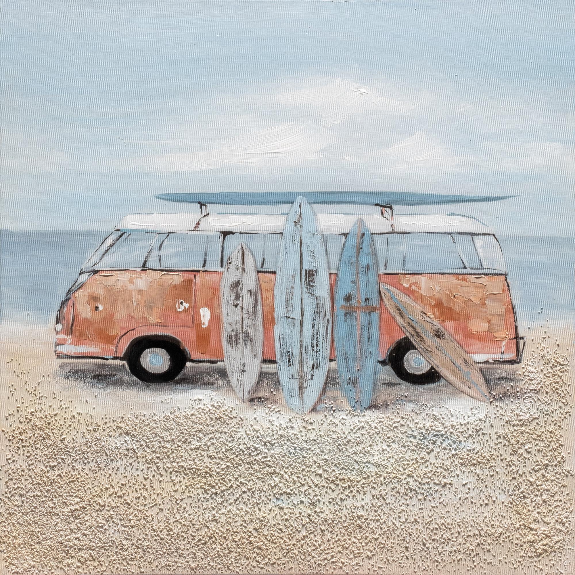 Dipinto su tela Van surf 60x60 cm | Leroy Merlin