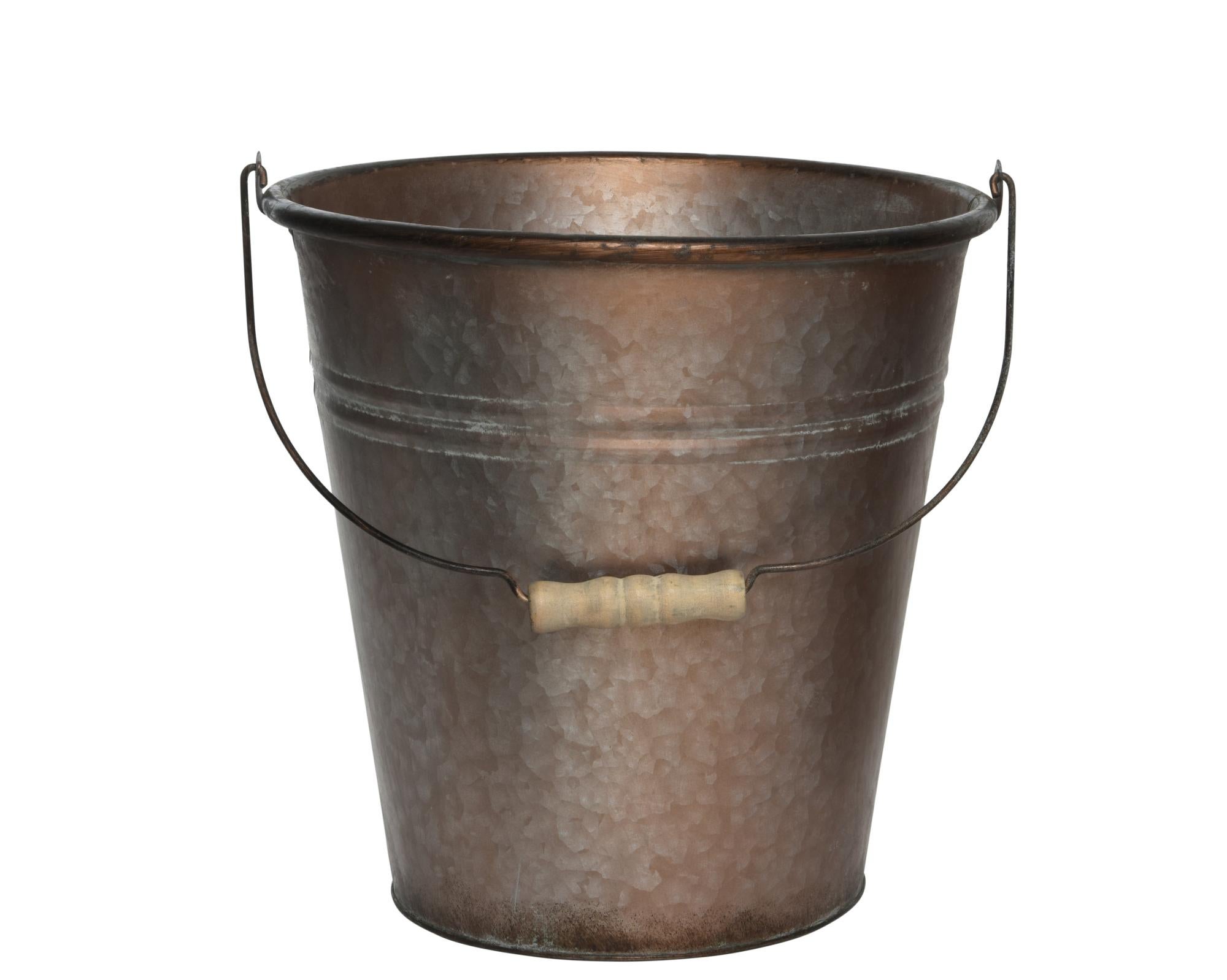 Decorazione in acciaio SECCHIO ZINCO ORO D29XH29CM | Leroy Merlin