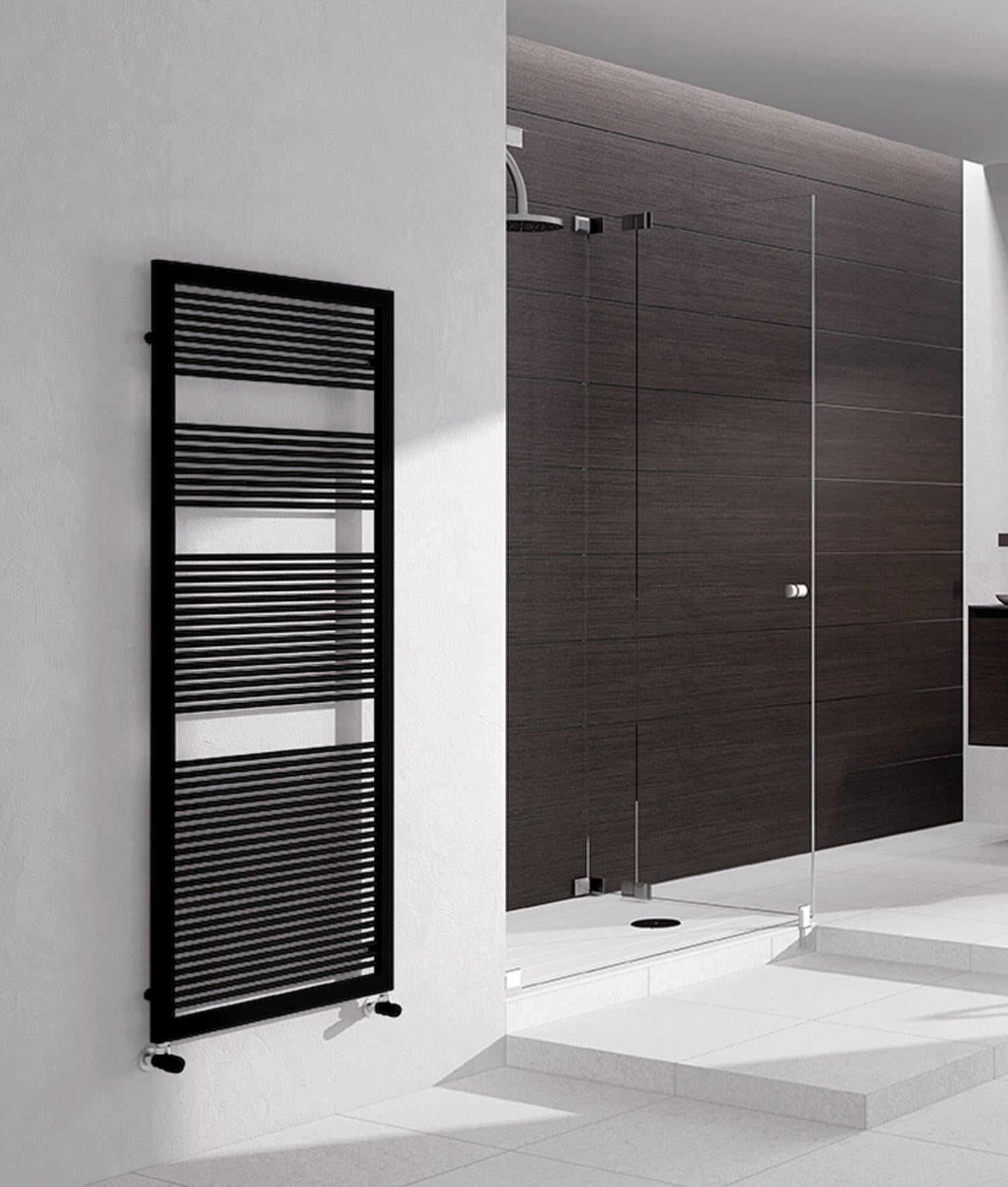 Termoarredo IRSAP Like nero opaco interasse 40,6 cm , L 48.2 x H 156.4 ...